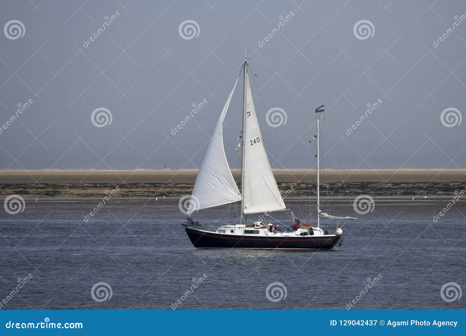 Boot Op Waddenzee, Boat At Wadden Sea Royalty-Free Stock Image ...