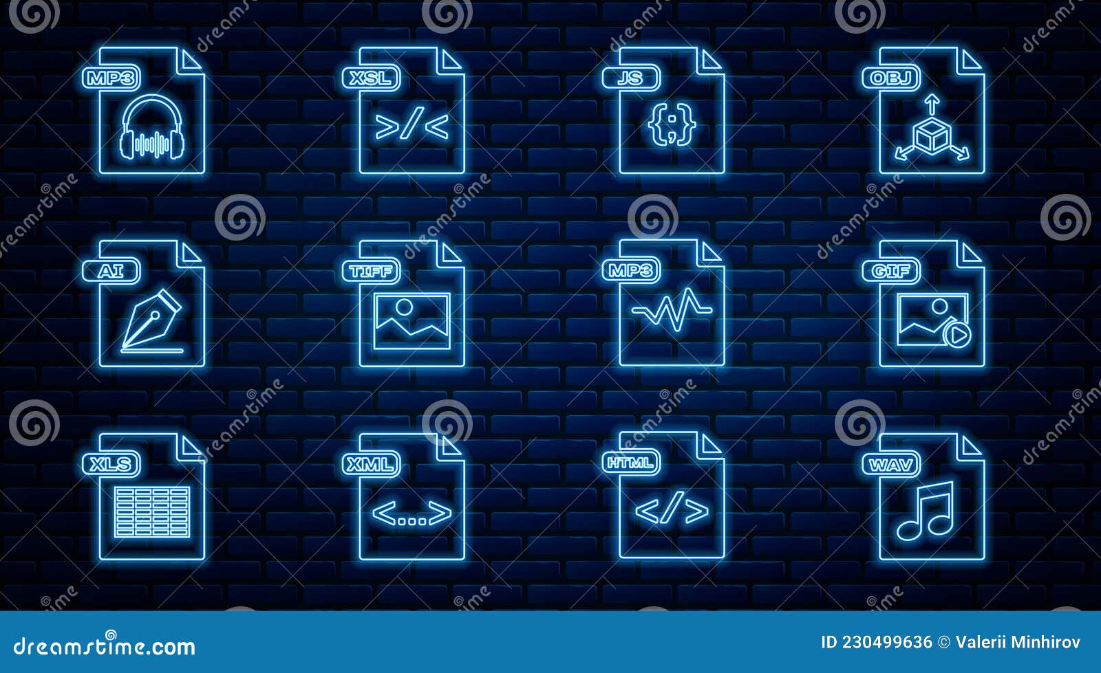 Zeile Wav Datei Dokument Gif Js Tiff Ai Mp3 Und Xsl Symbol. Vektor ... Zeile Wav Datei Dokument Gif Js Tiff Ai Mp3 Und Xsl Symbol. Vektor ...