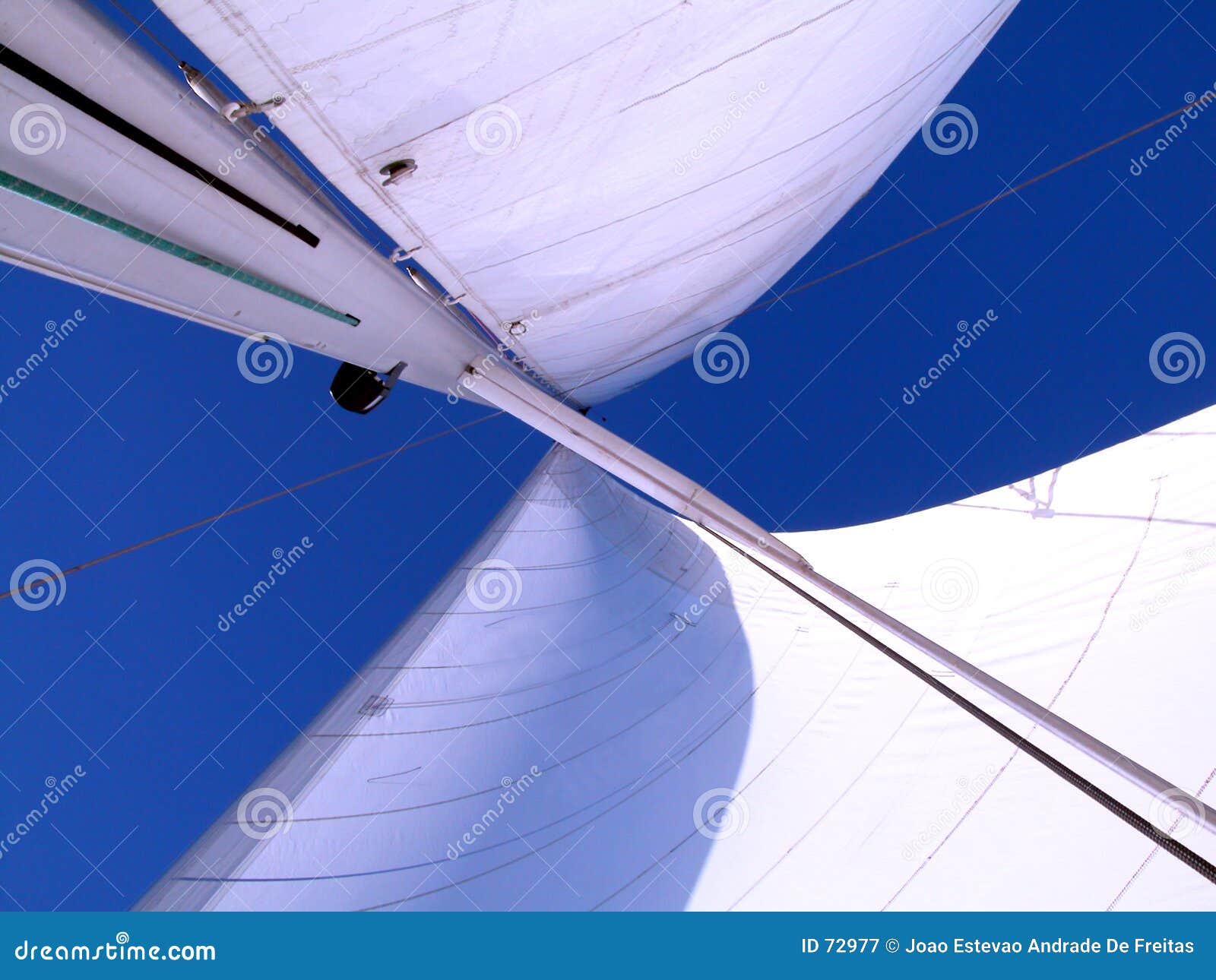 Zeilen aan de wind stock afbeelding. Image of actief, kust - 72977