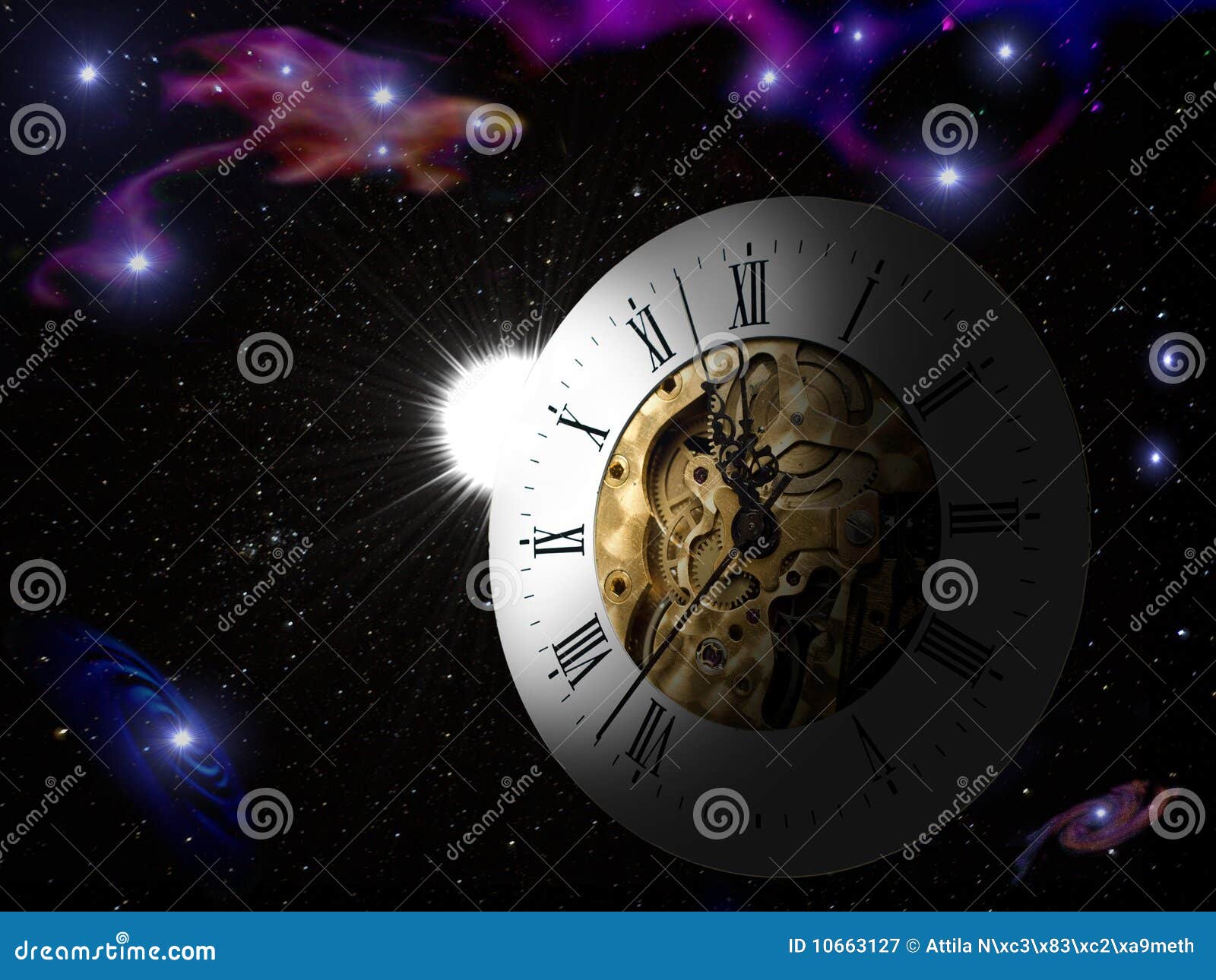 Zeit stock abbildung. Illustration von astrologie, rahmen - 10663127