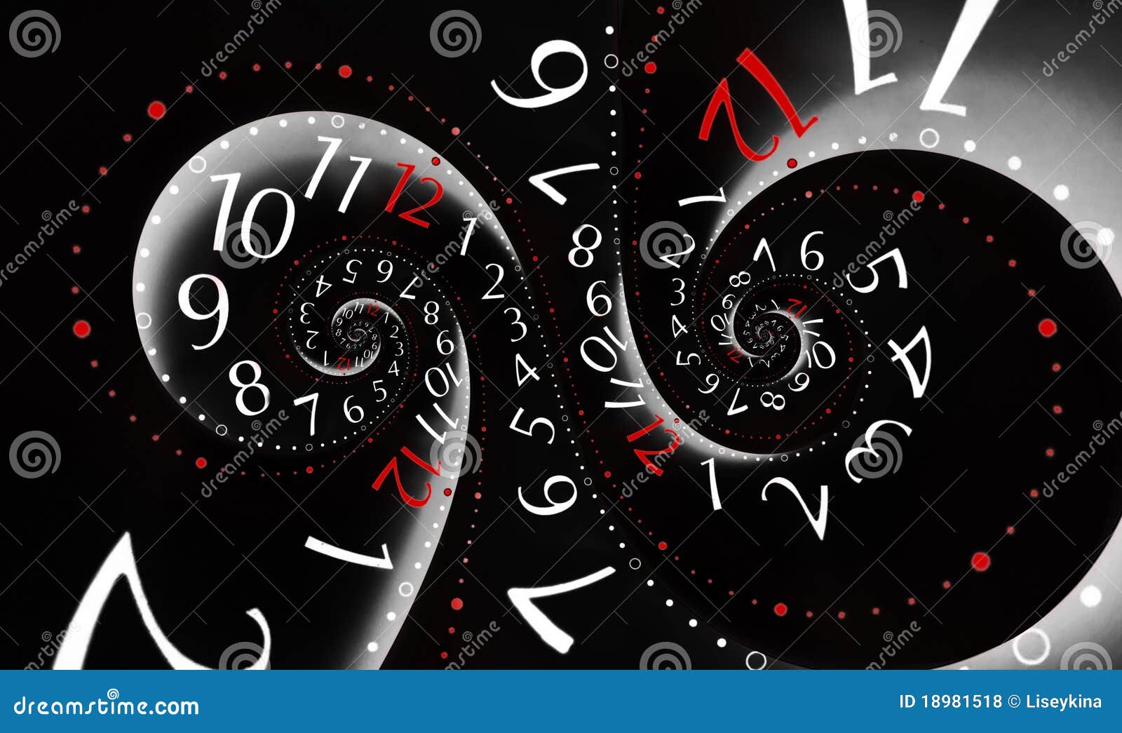 Zeit stock abbildung. Illustration von glanz, doppeltes - 18981518