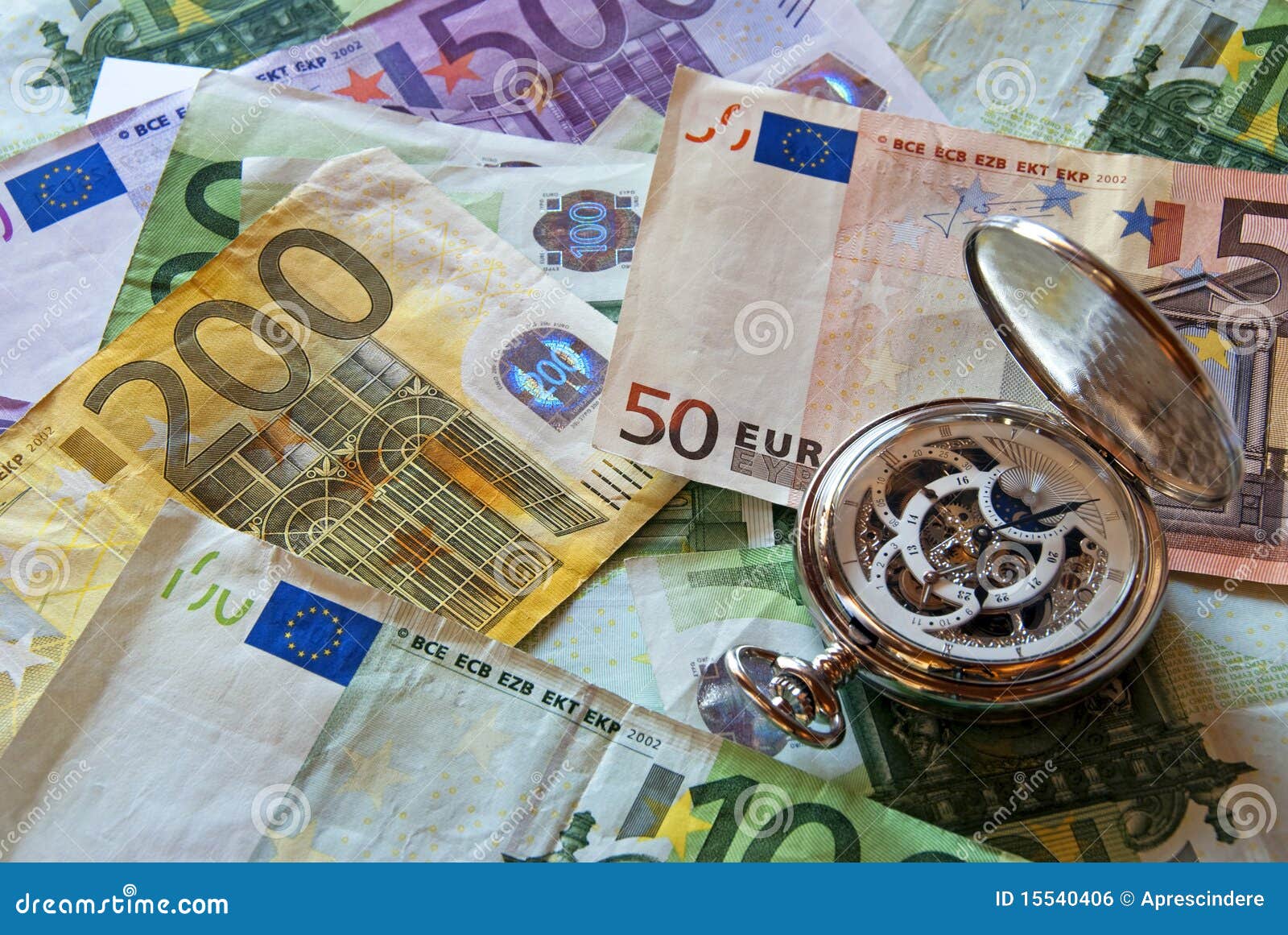 Zeit ist Geld stockfoto. Bild von darlehen, zahlung, grün - 15540406