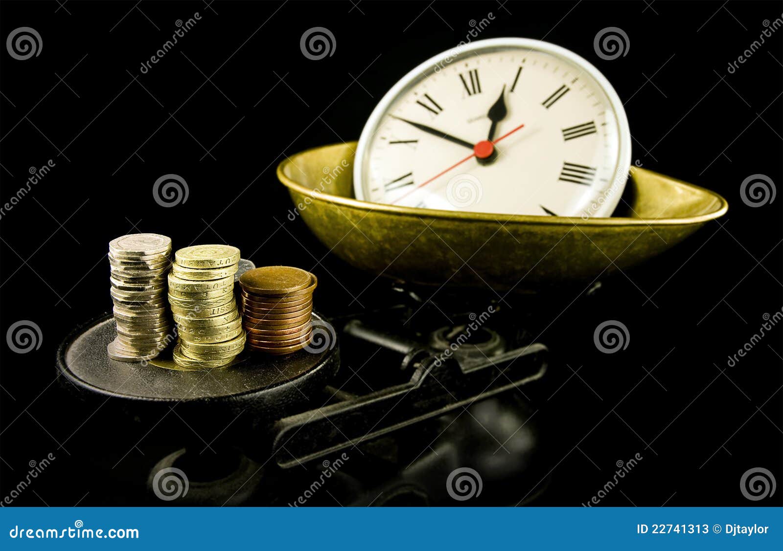 Zeit ist Geld stockbild. Bild von zahlung, rechnung, bargeld - 22741313