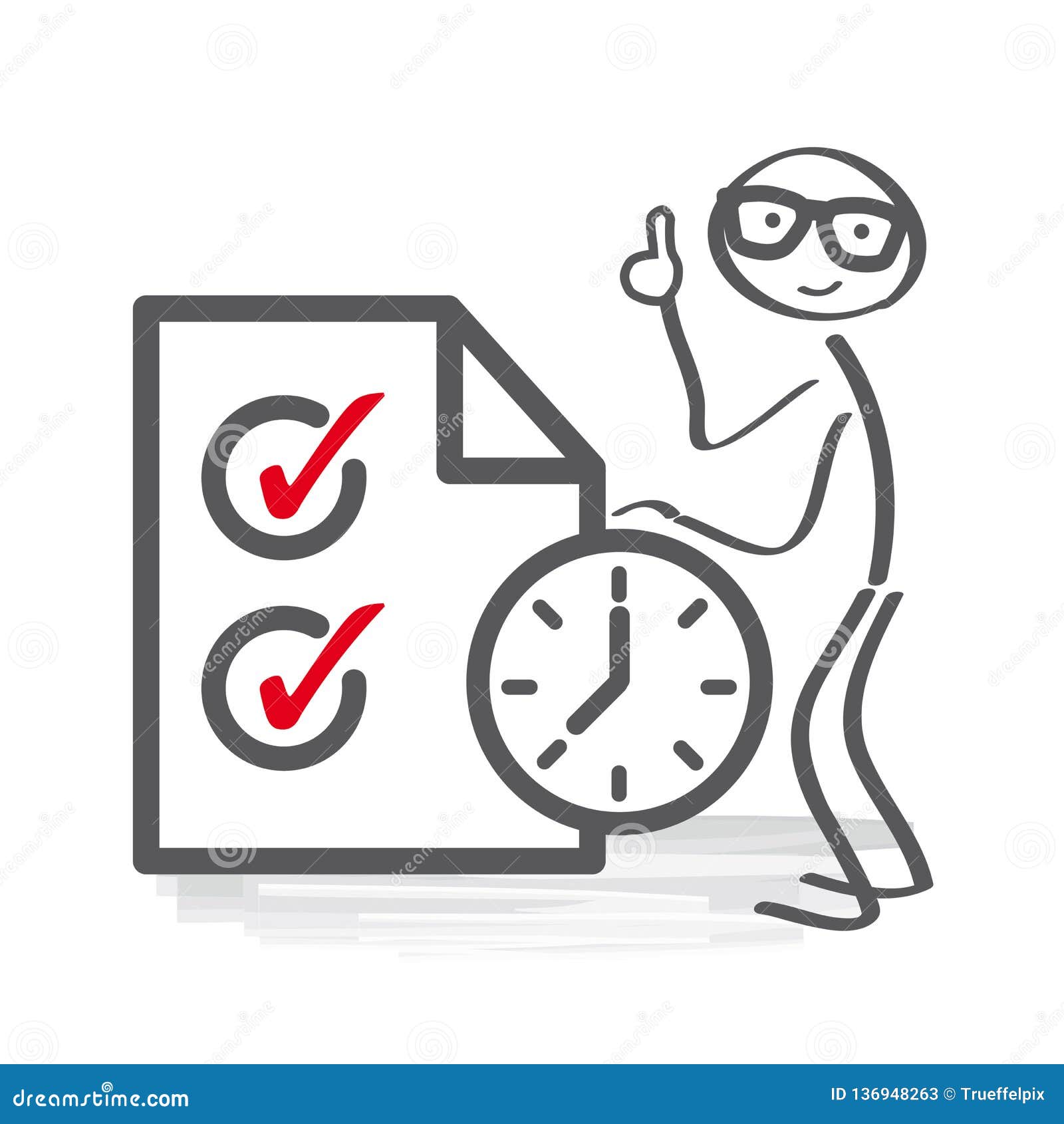 Zeit-Management Und Zeitplan Vektor-Illustration Vektor Abbildung ...