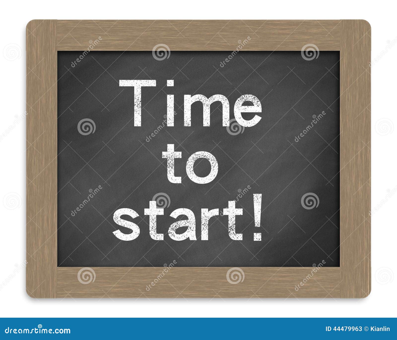 Zeit zu beginnen! stock abbildung. Illustration von gesicht - 44479963