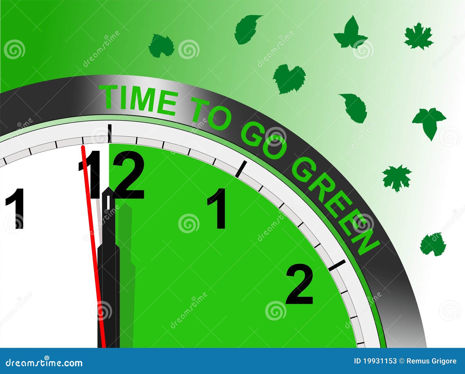 Zeit, Zu Gehen Grün - Cdrformat Vektor Abbildung - Illustration von ...