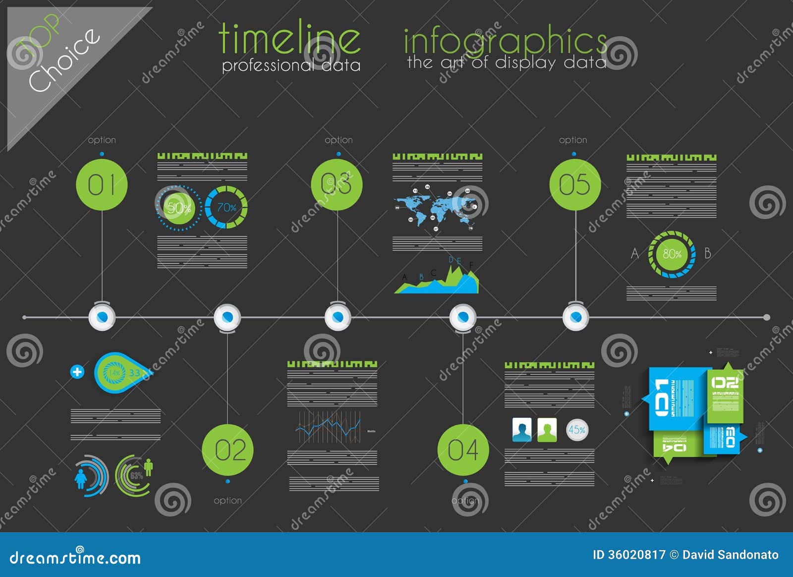 Zeitachse, Zum Ihrer Daten Mit Infographic-Elementen Anzuzeigen Stock ...