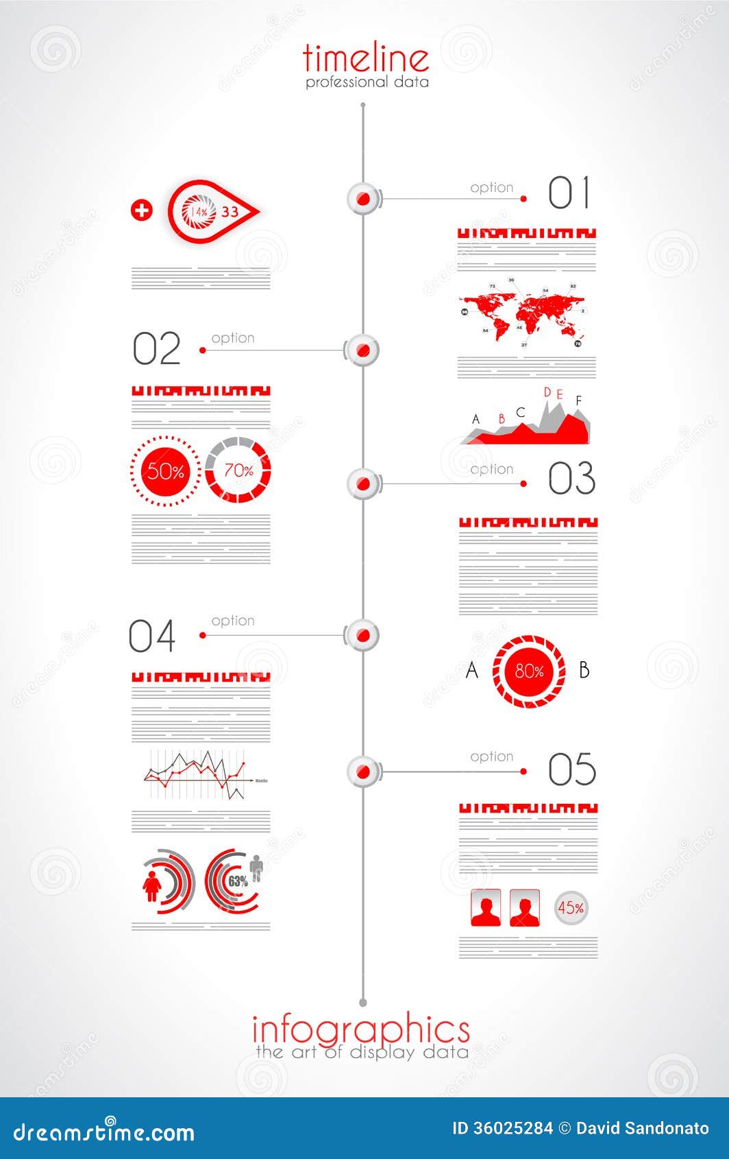 Zeitachse, Zum Ihrer Daten Mit Infographic-Elementen Anzuzeigen Stock ...