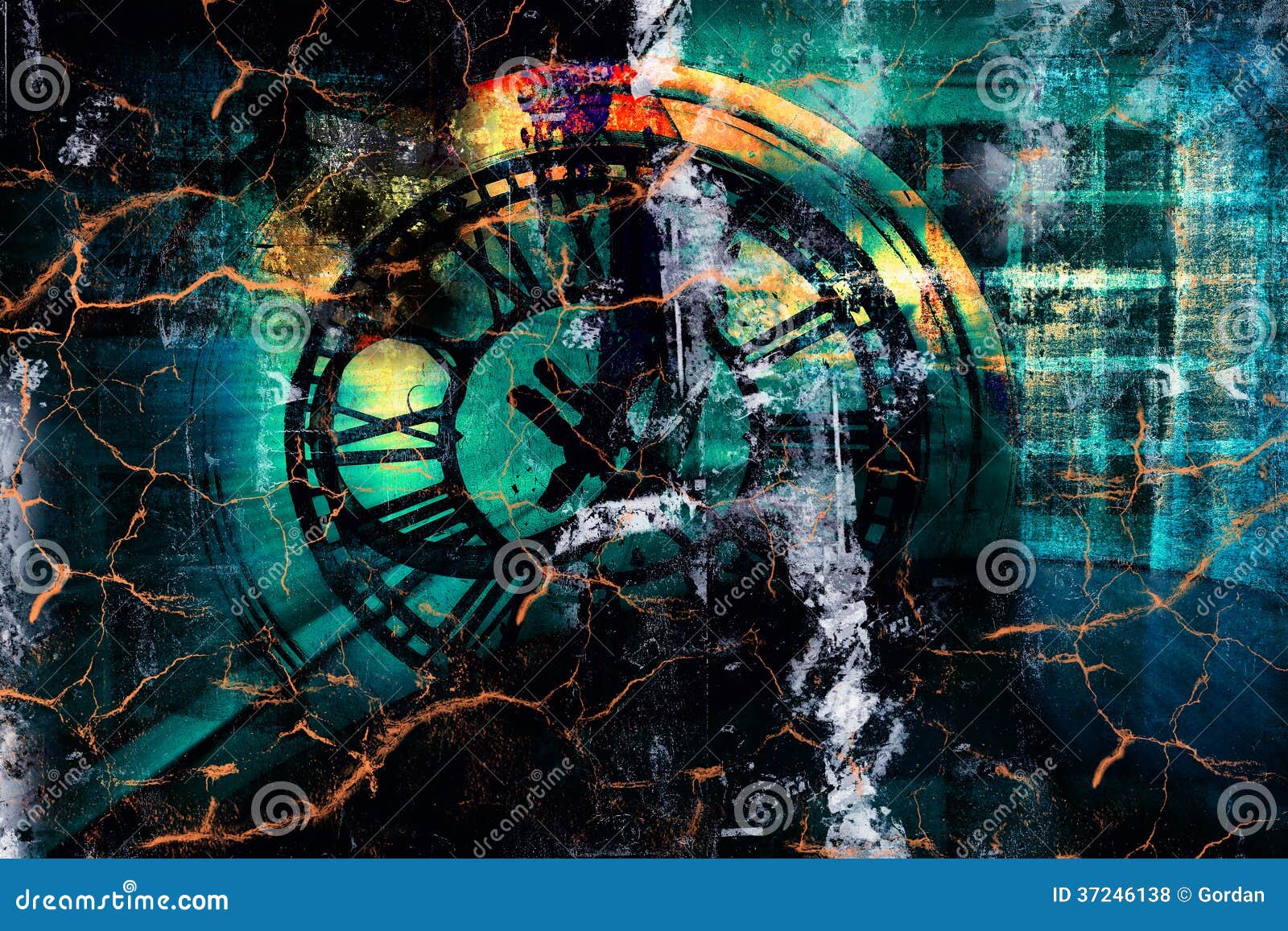 Zeitreise stock abbildung. Illustration von kühl, schmutz - 37246138