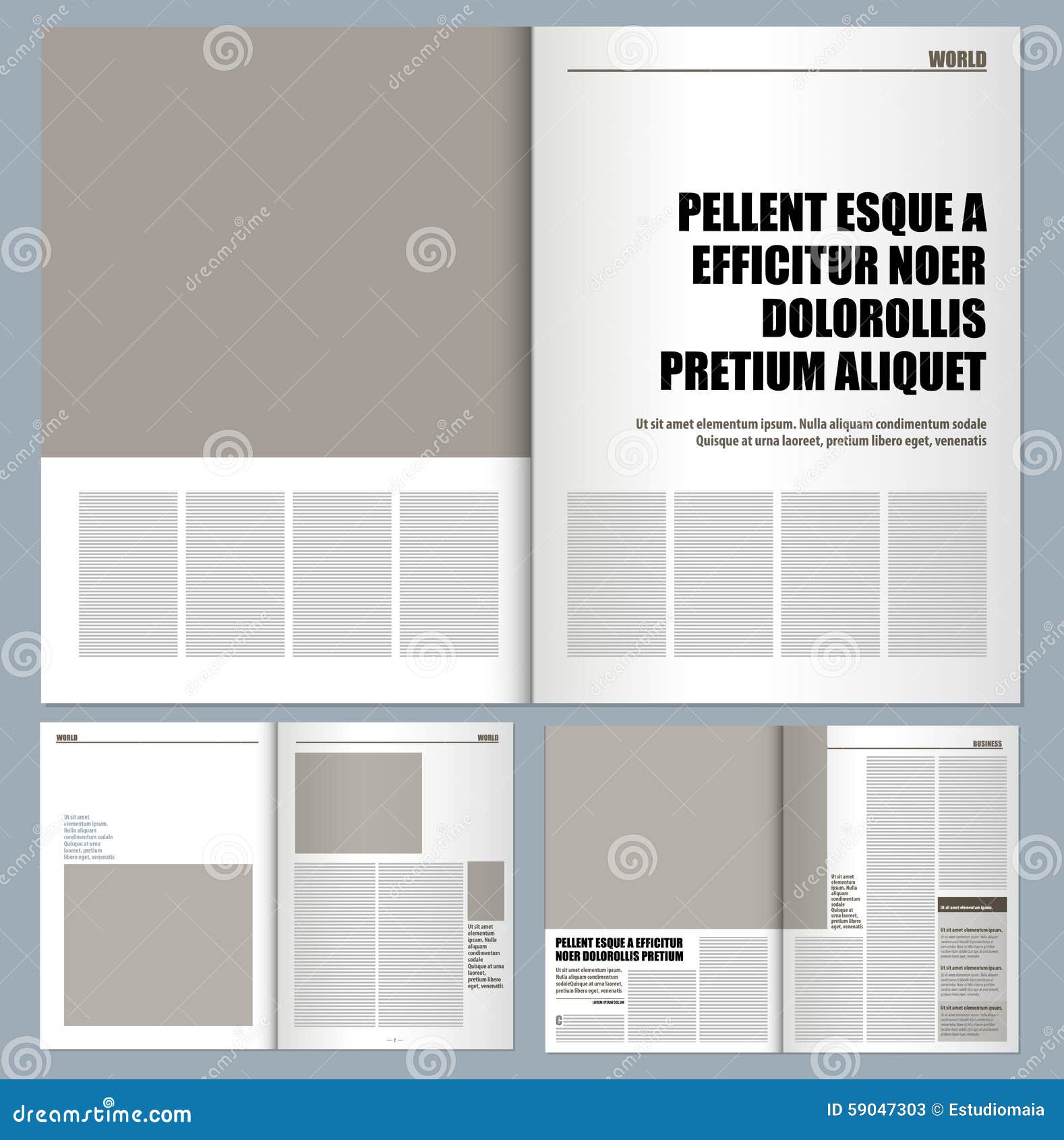 Zeitschrift Des Modernen Designs Stock Abbildung - Illustration von ...