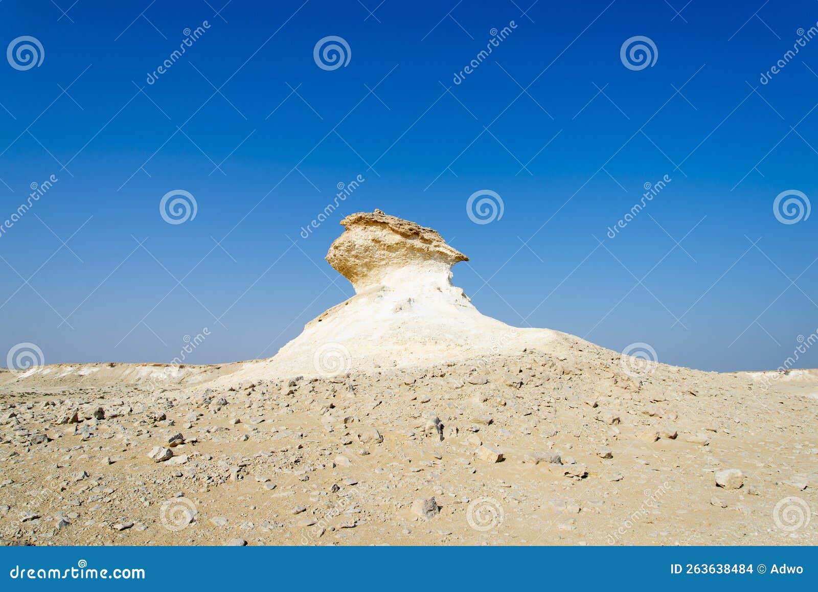 Zekreet Rock Formation stock photo. Image of desert - 263638484