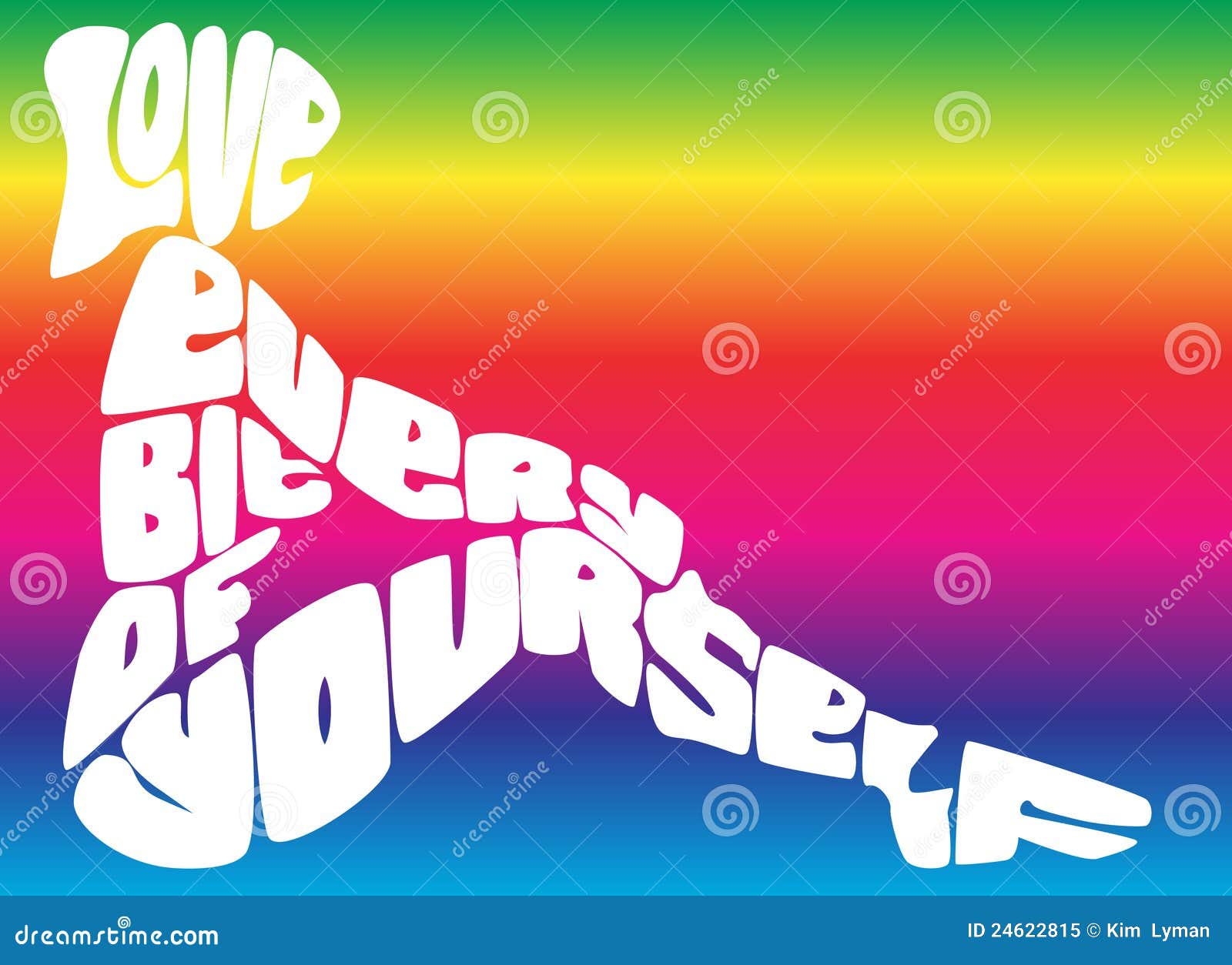 Zelf Liefde vector illustratie. Illustration of wijfje - 24622815