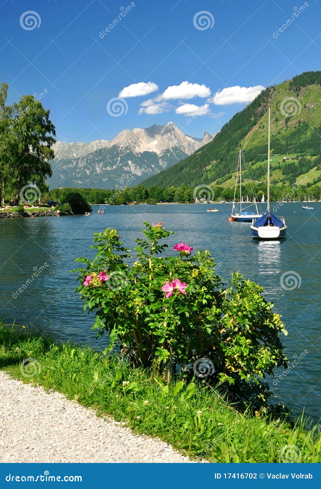 Zell am see stock photo. Image of recreation, sunshine - 17416702