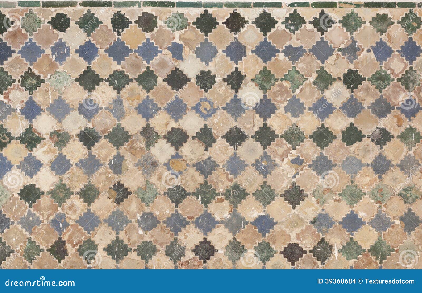 Zellige tile pattern stock photo. Image of berber, mosaic - 39360684