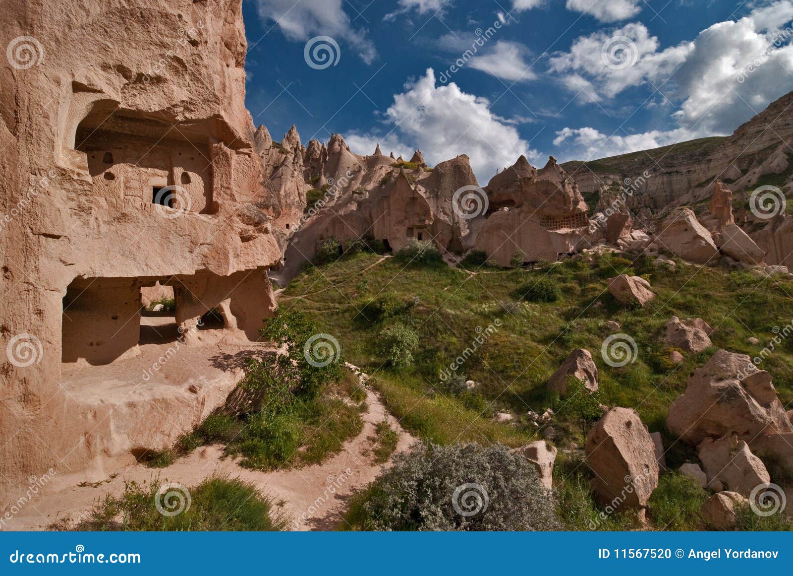 Zelve valley in Cappadocia stock photo. Image of cave - 11567520