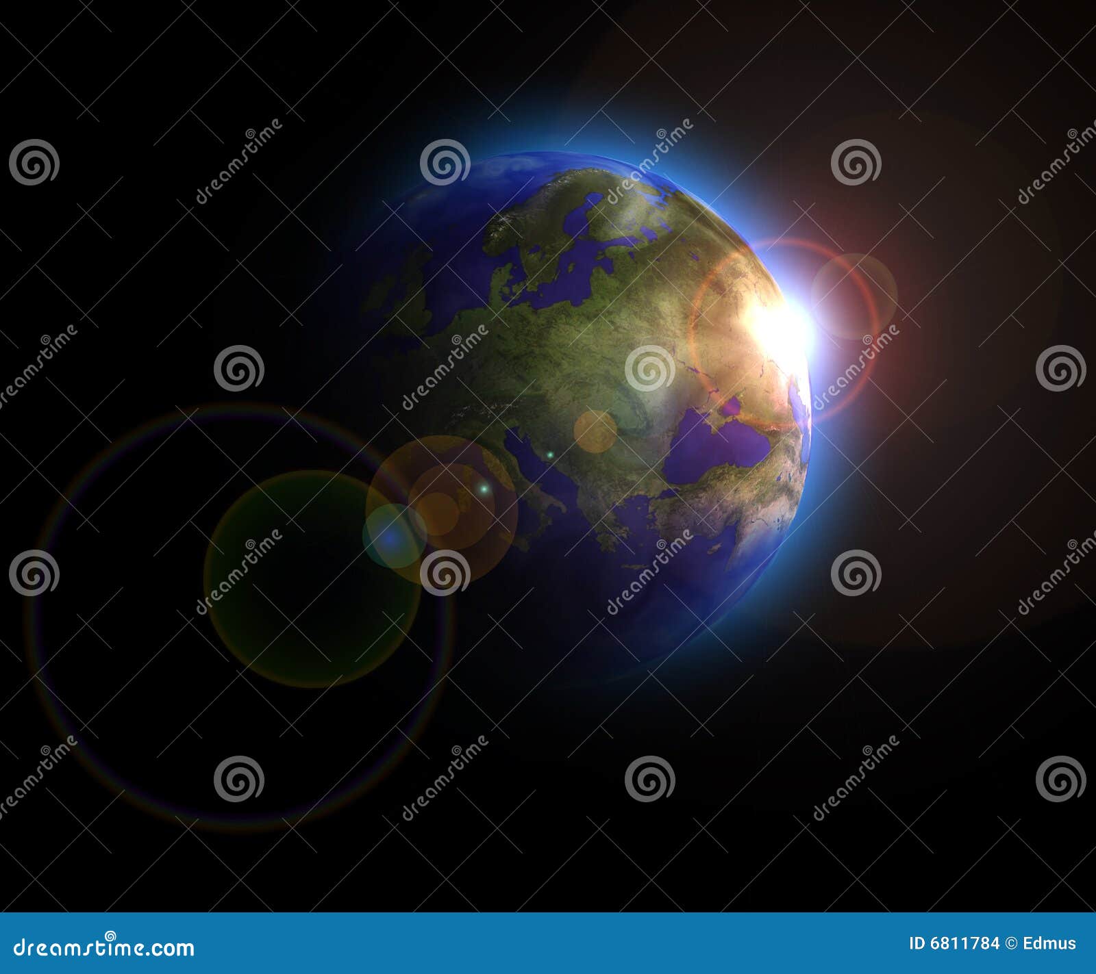 Zeme earth stock illustration. Illustration of space, sherized - 6811784