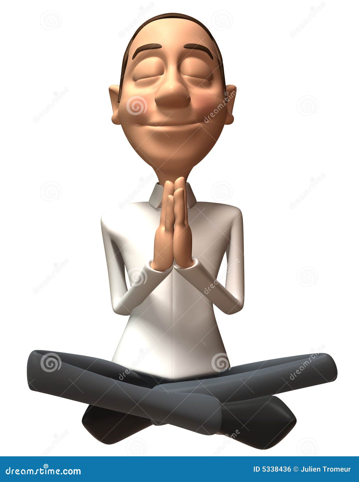 Zen stock illustration. Illustration of neck, cartoon - 5338436