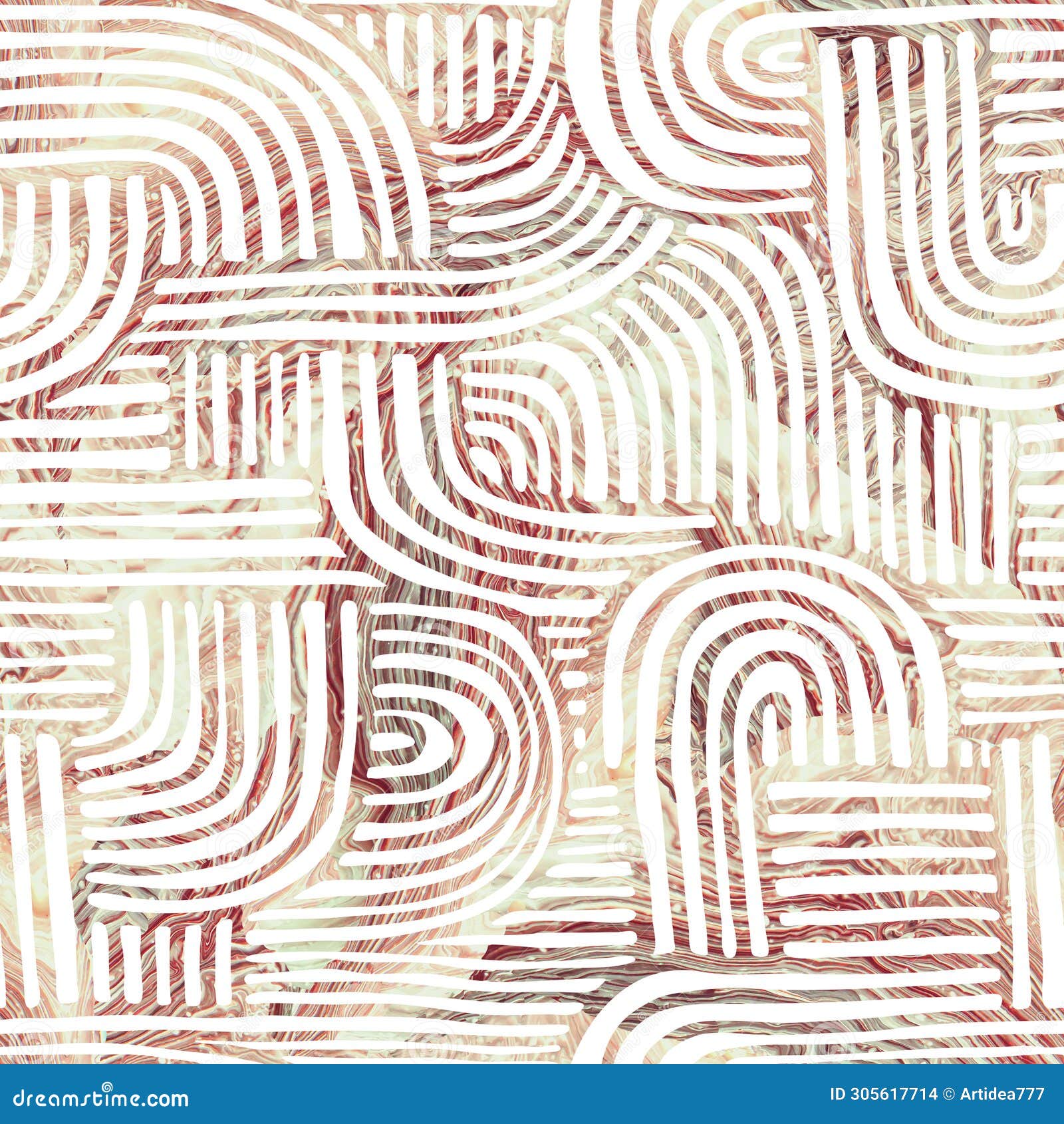 Zen Arch Stripes Seamless Pattern Different Multidirectional. Stock ...