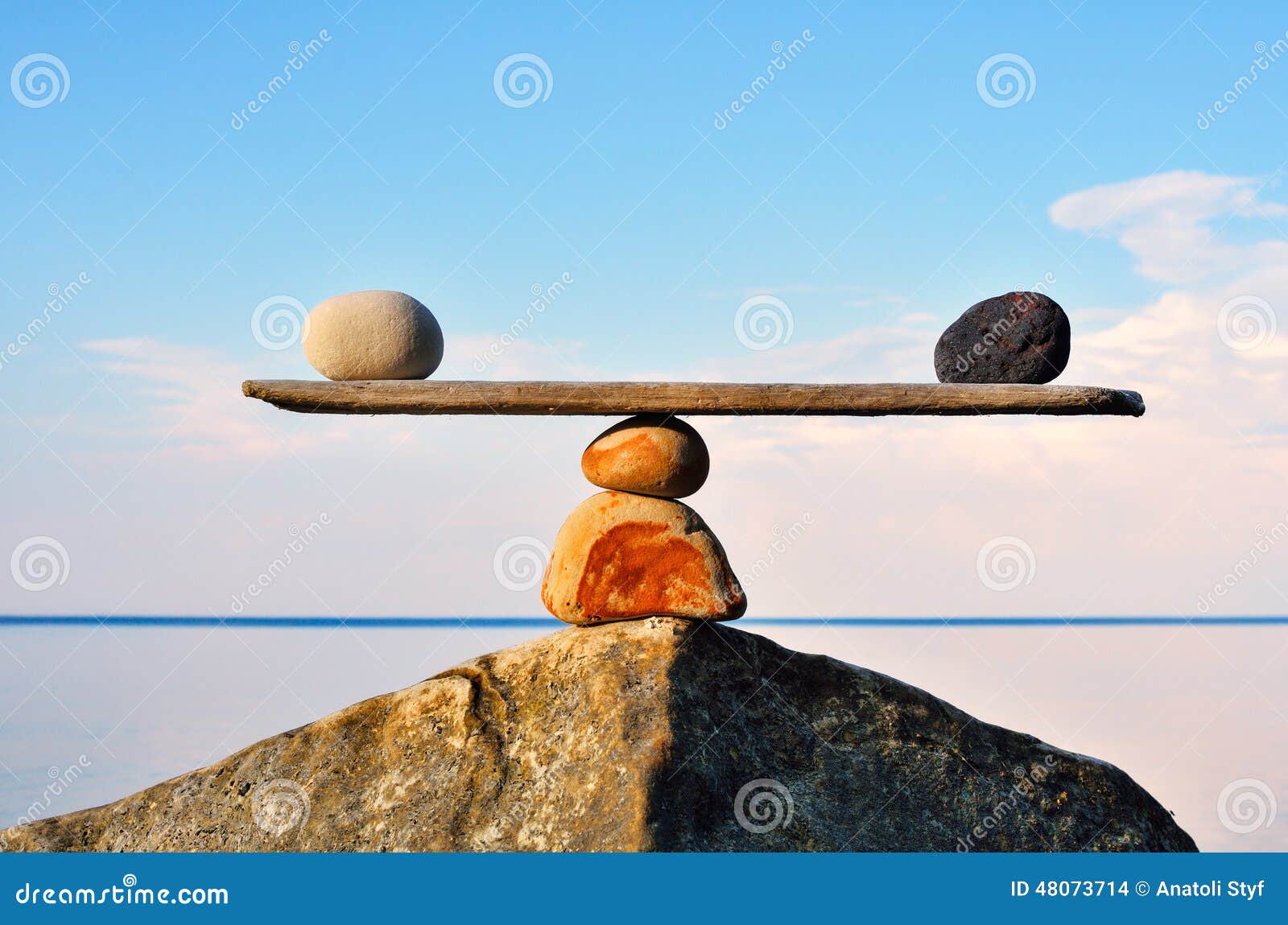 Zen Balance stock photo. Image of meditation, peak, like - 48073714