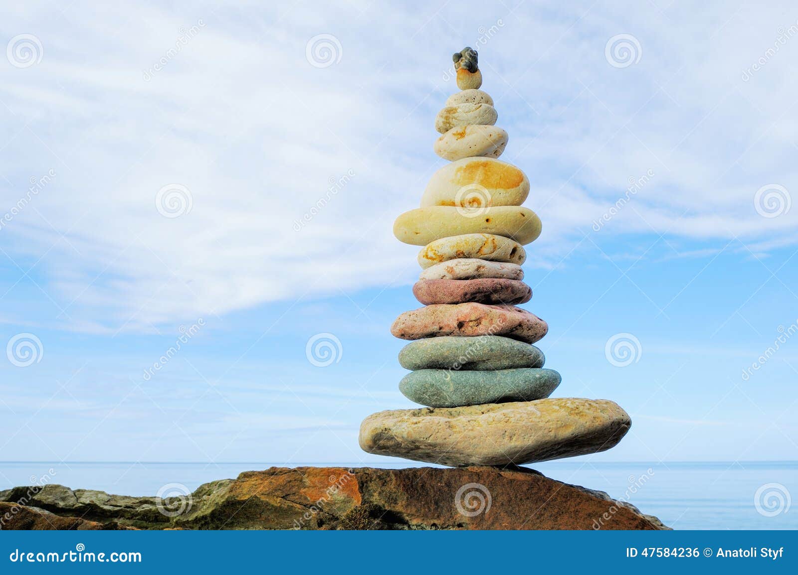 Zen balance of stones stock photo. Image of equilibration - 47584236