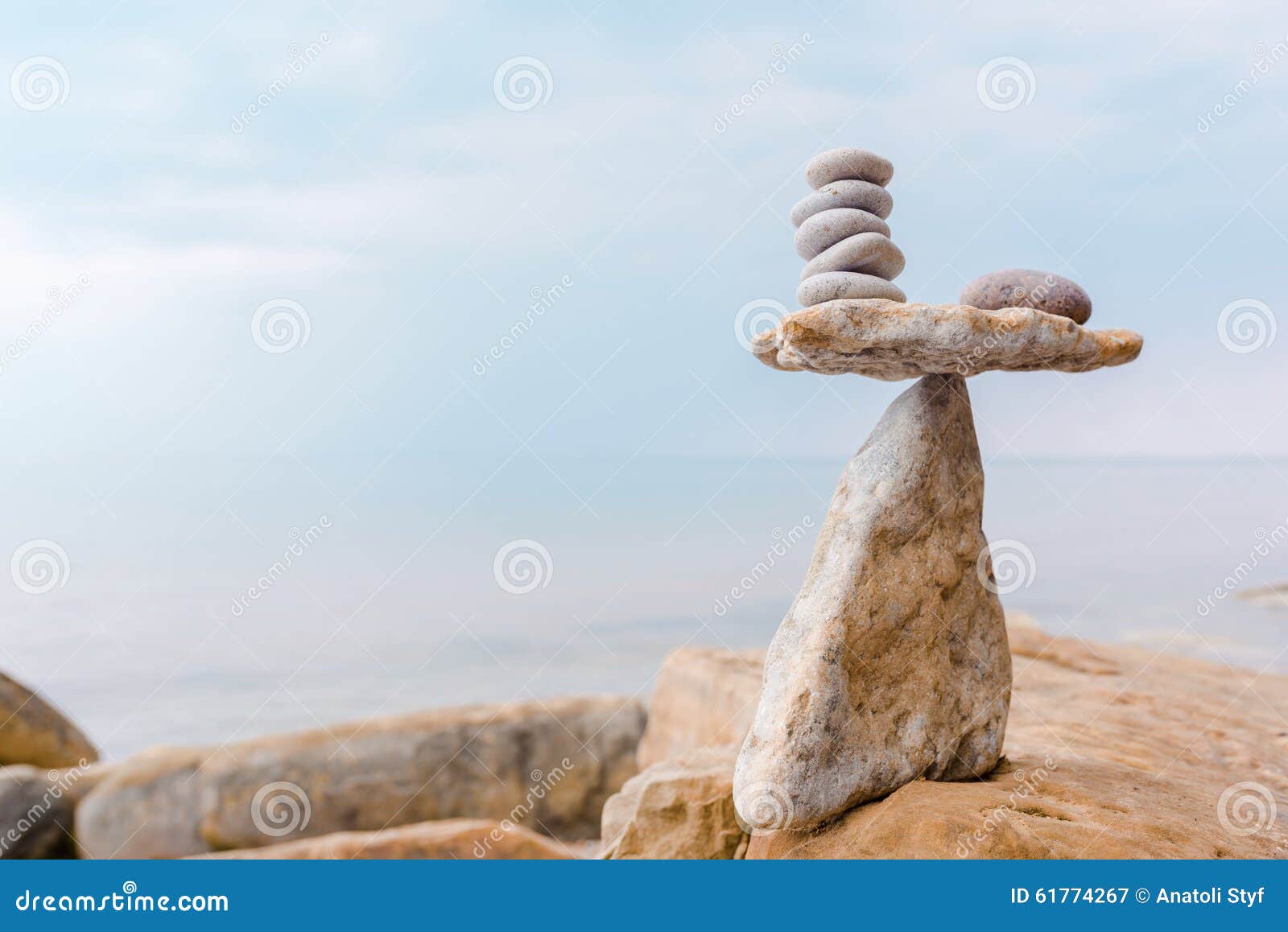 Zen Balance of White Stones Stock Image - Image of nature, equipoise ...