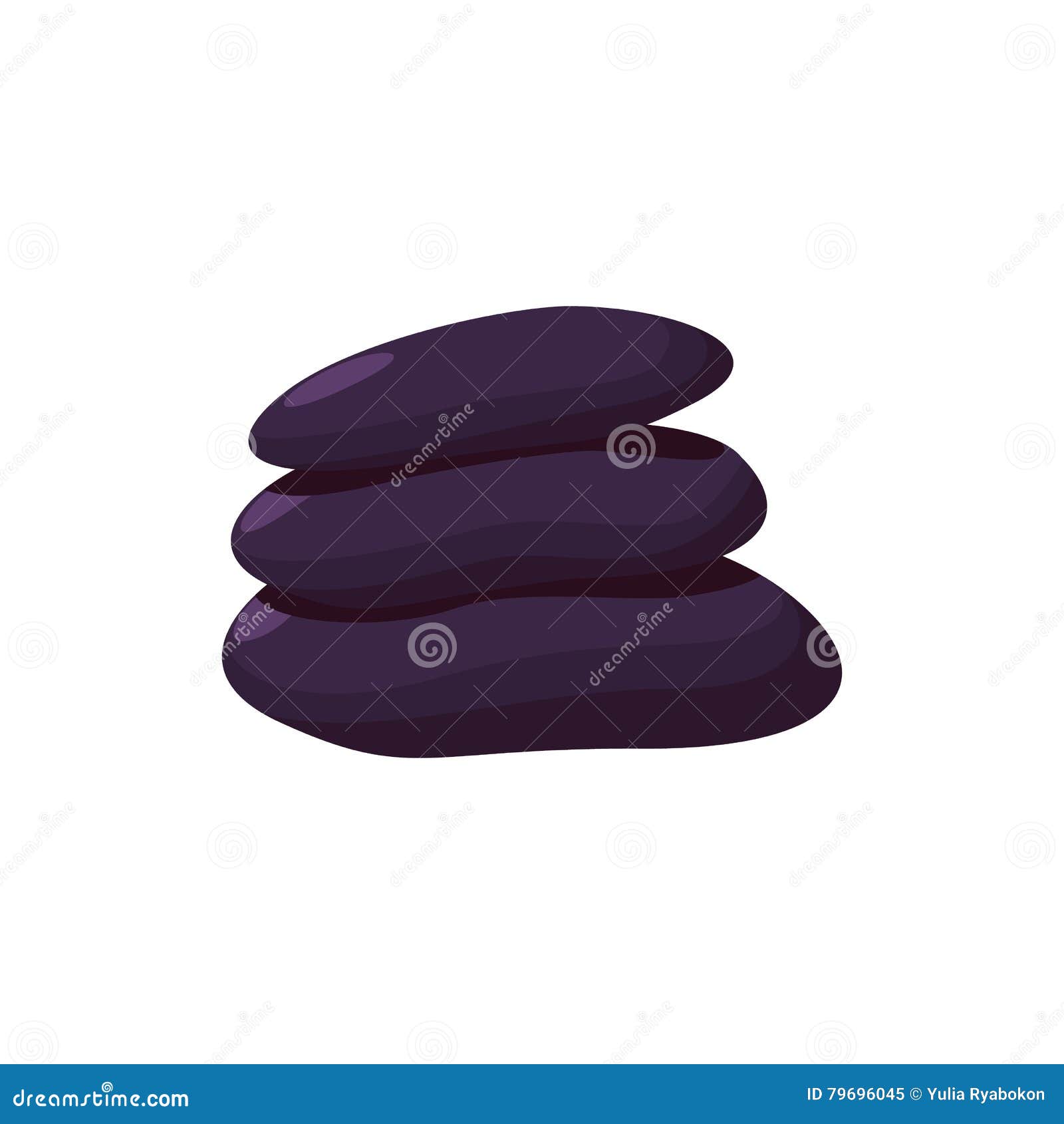 Zen Basalt Stones Cartoon Icon Stock Vector - Illustration of relax ...