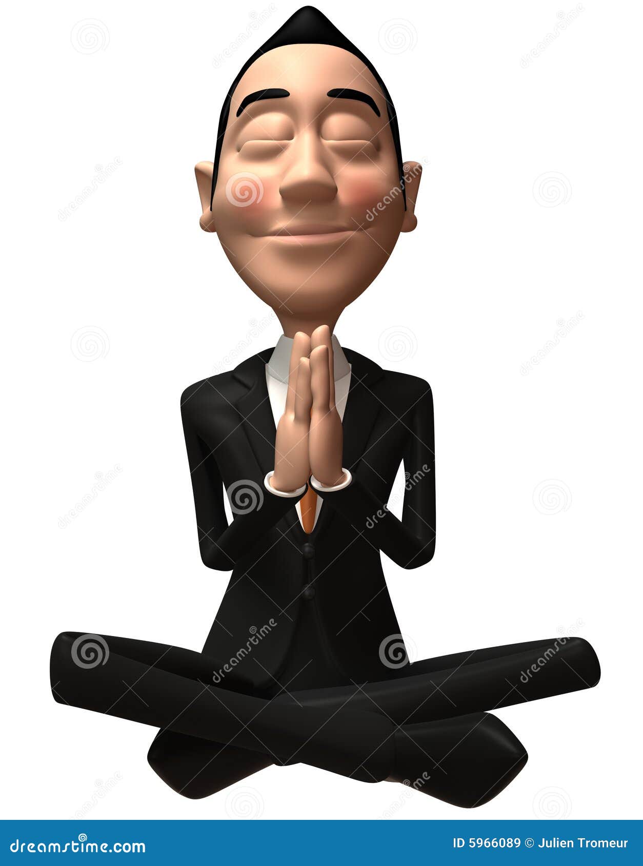 Zen businessman stock illustration. Illustration of style - 5966089
