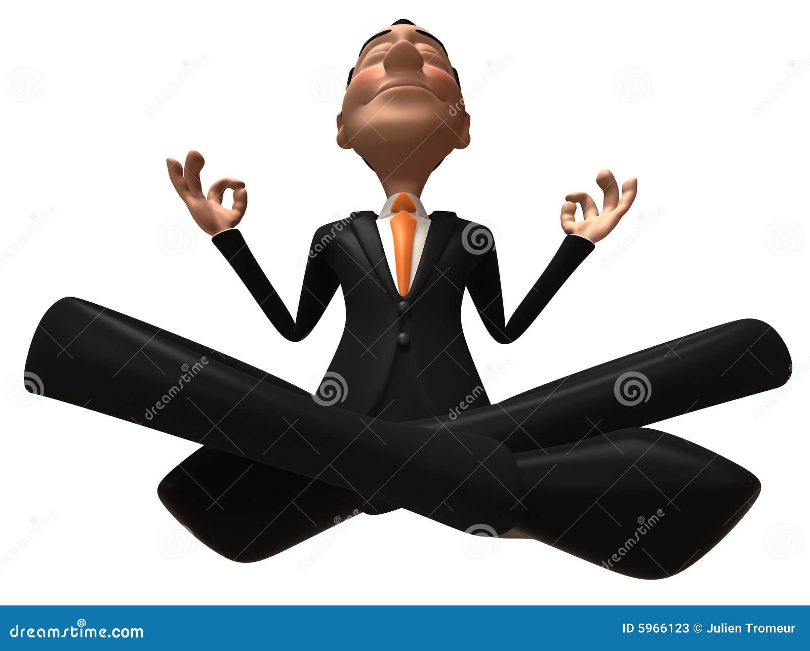 Zen businessman stock illustration. Illustration of peace - 5966123