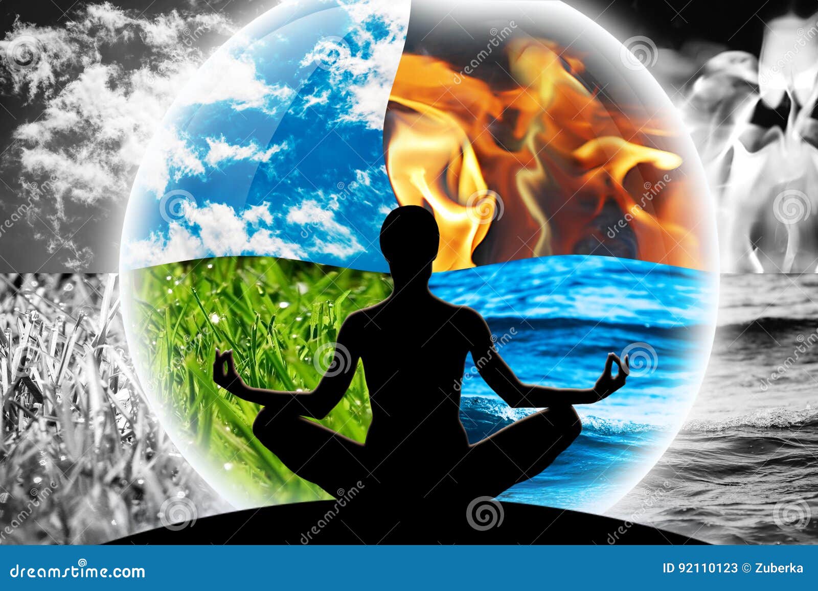 Zen calme d'optimisme image stock. Image du planète, séance - 92110123