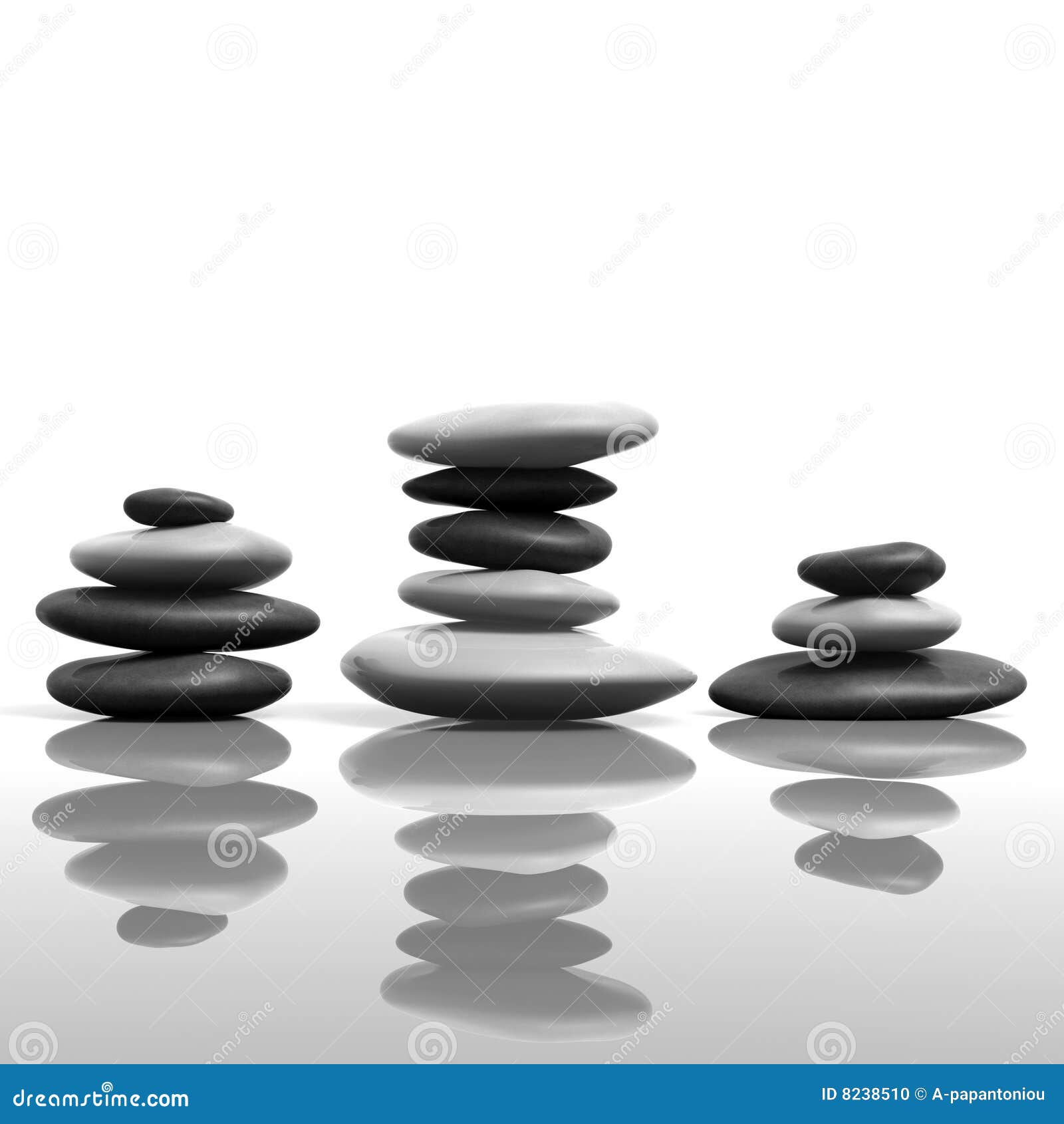 Zen che impila le pietre illustrazione di stock. Illustrazione di ...