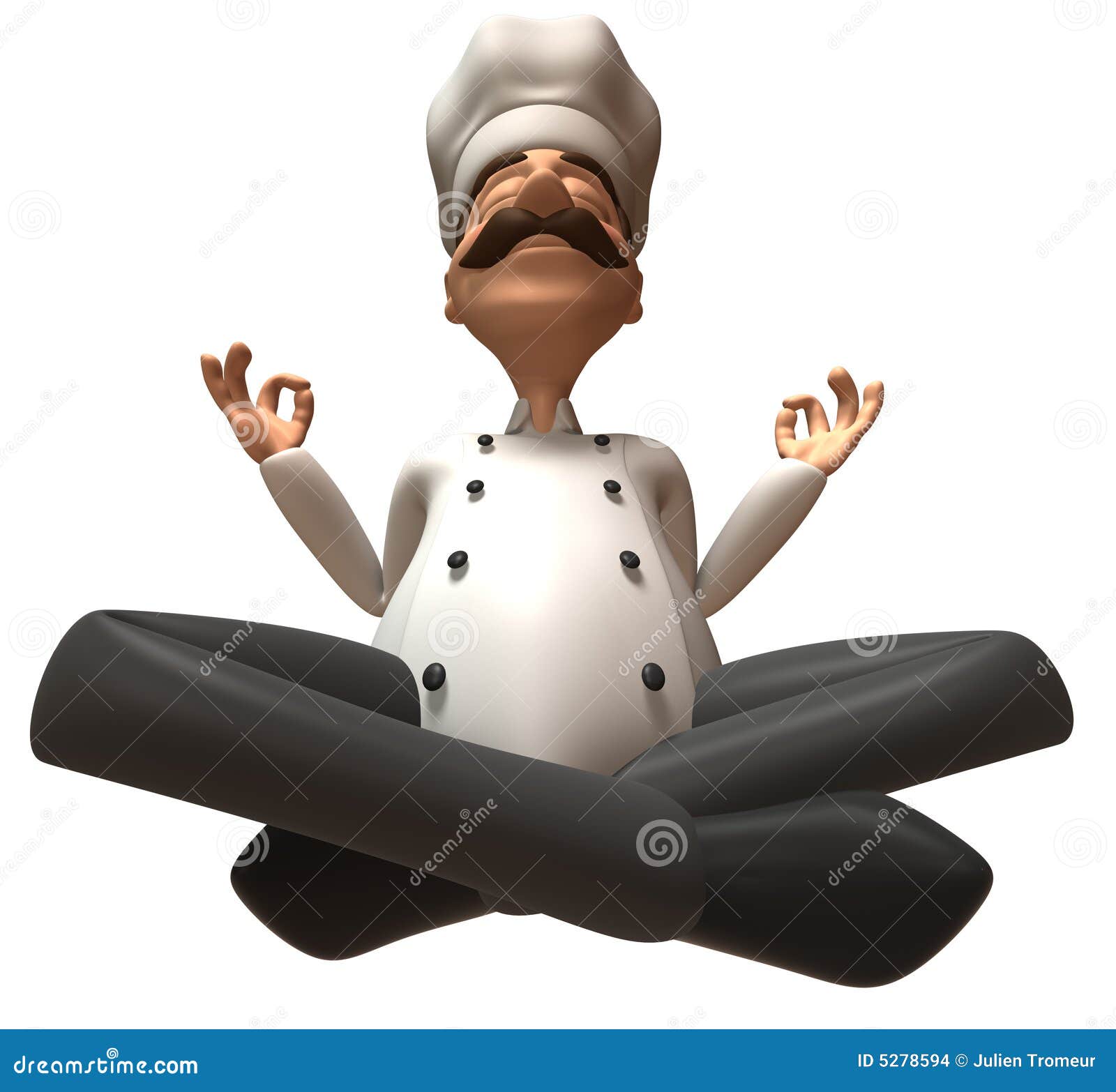 Zen chef stock illustration. Illustration of recipe, culinary - 5278594