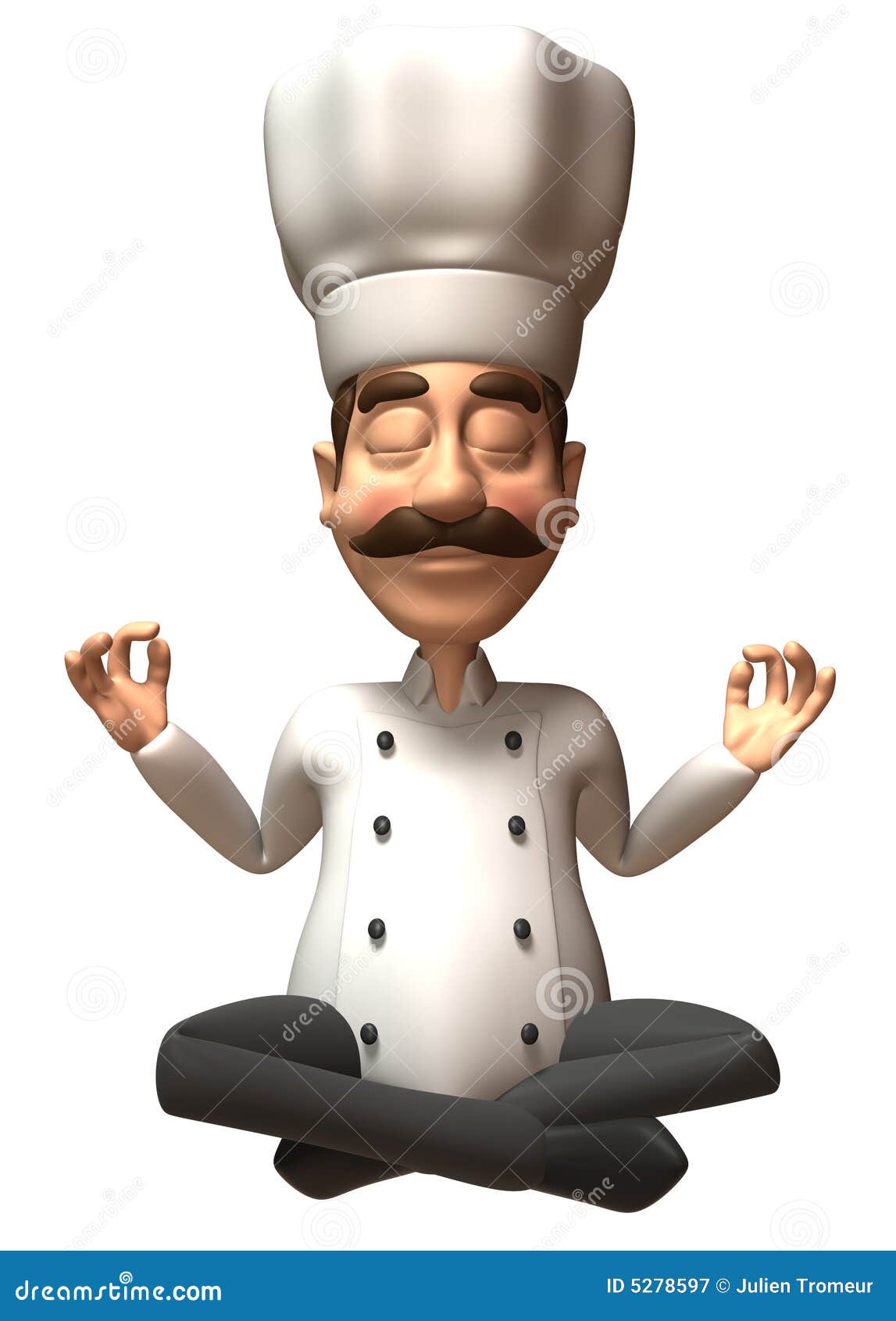 Zen chef stock illustration. Illustration of profession - 5278597