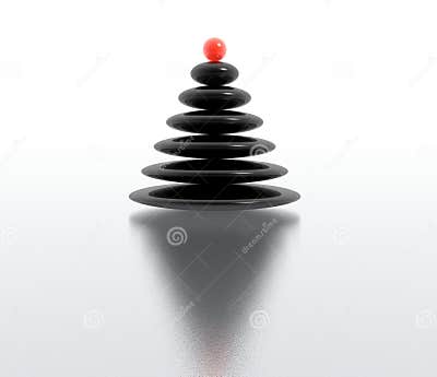 Zen christmas tree stock illustration. Illustration of creativity - 3761282