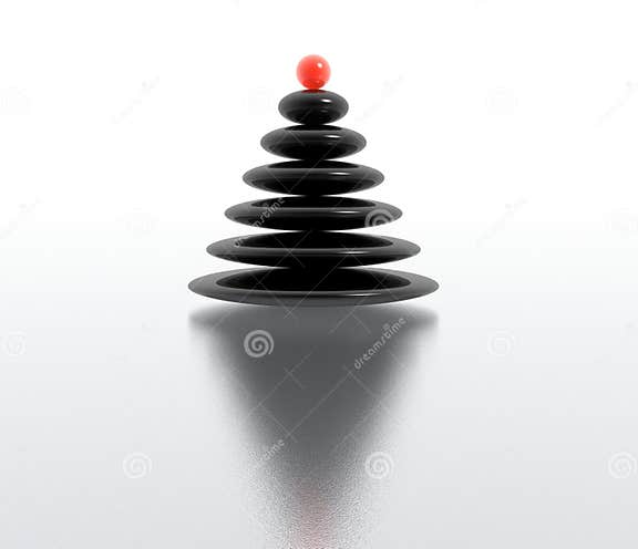 Zen christmas tree stock illustration. Illustration of creativity - 3761282