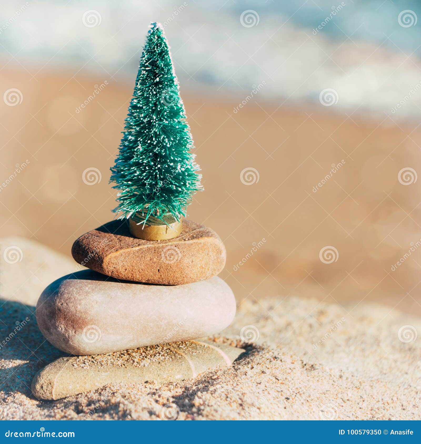Zen Christmas Vacation on the Beach Stock Photo - Image of summer ...