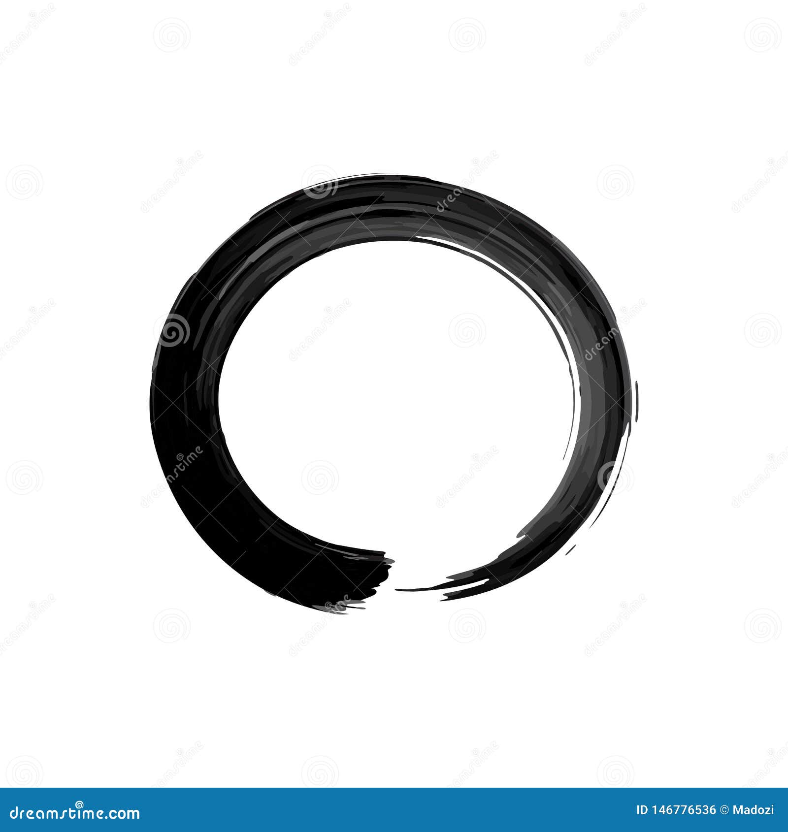 Zen circle stock vector. Illustration of meaning, sign - 146776536