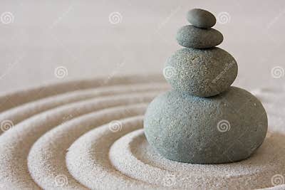Zen circle stock image. Image of buddhism, shallow, cone - 17037623