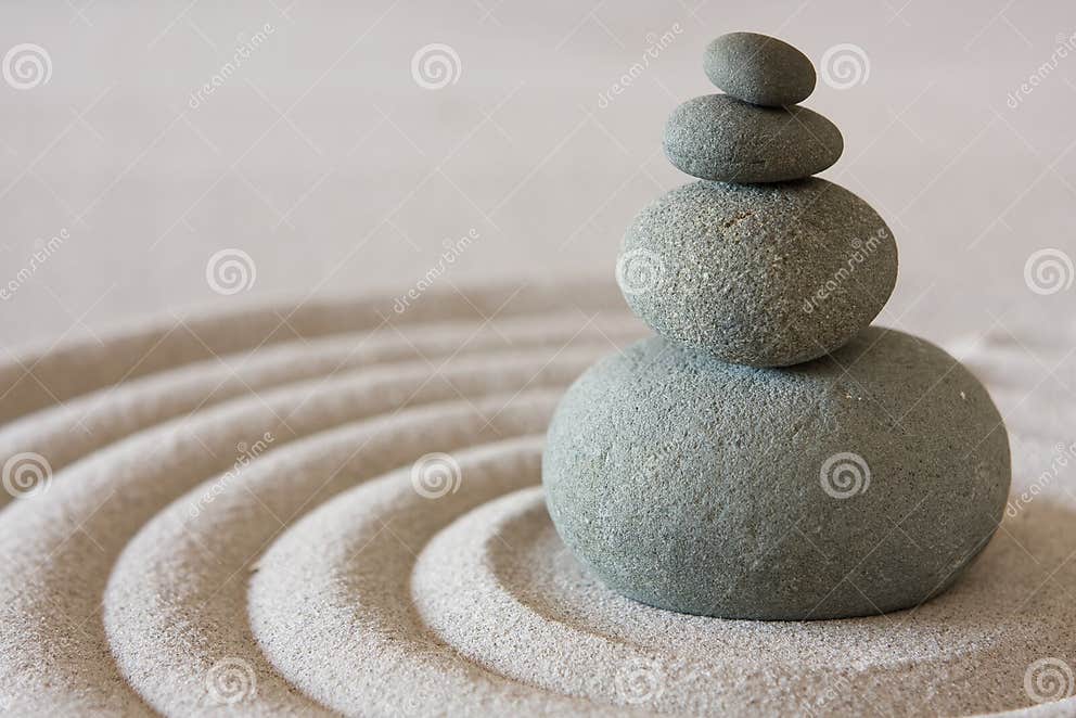 Zen circle stock image. Image of buddhism, shallow, cone - 17037623
