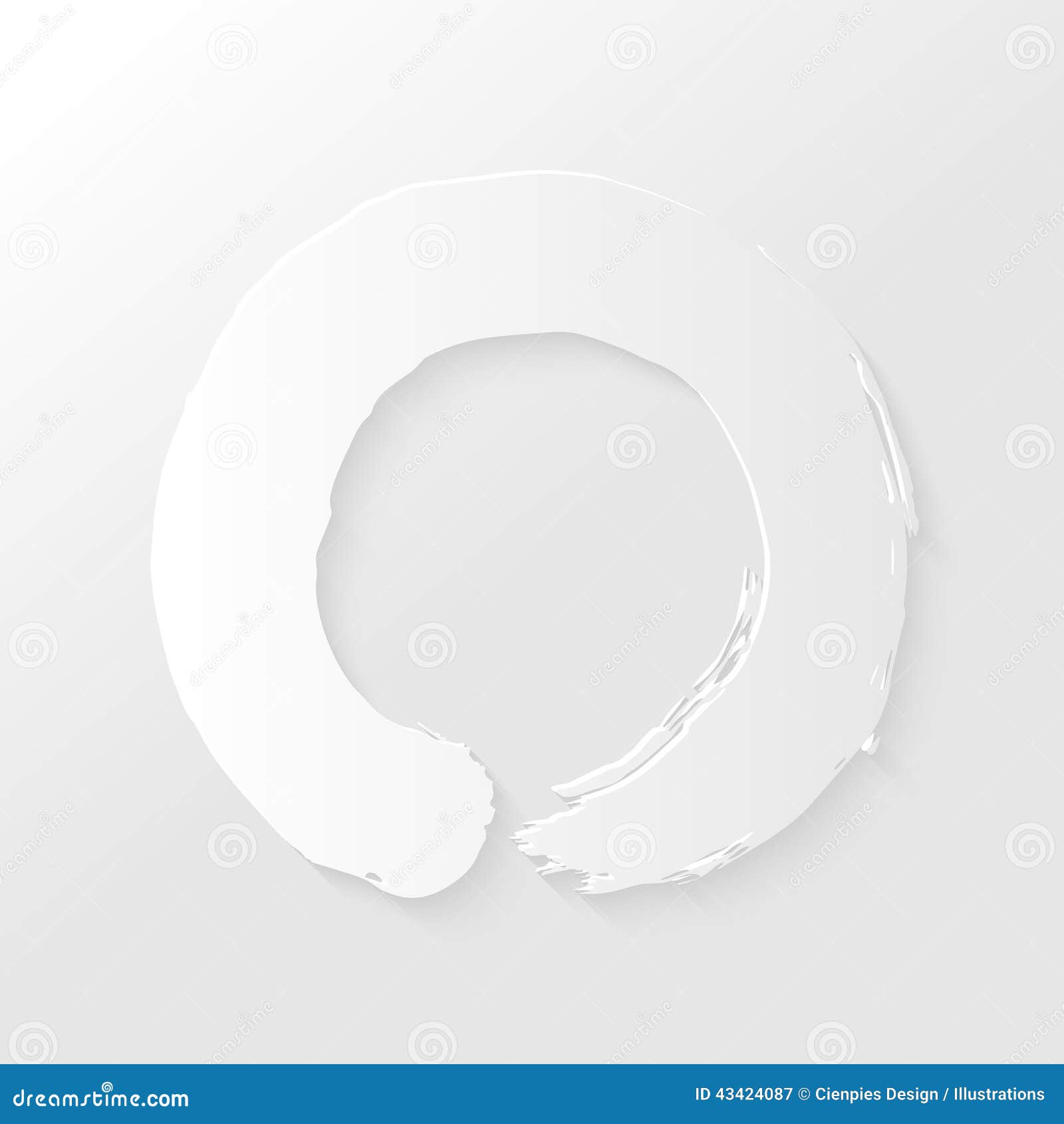 Zen Circle Paper Shadow Illustration Stock Vector - Illustration of ...