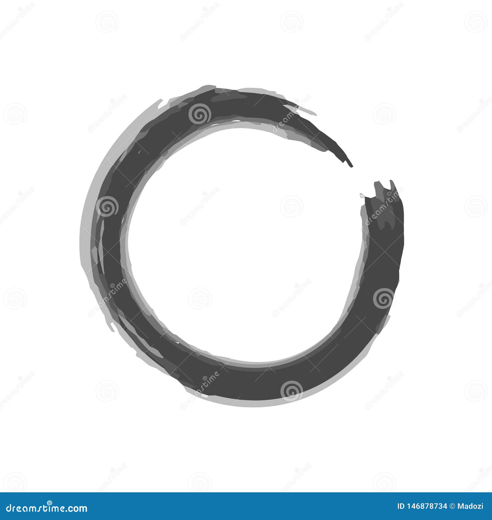 Zen circle stock vector. Illustration of chinese, icon - 146878734