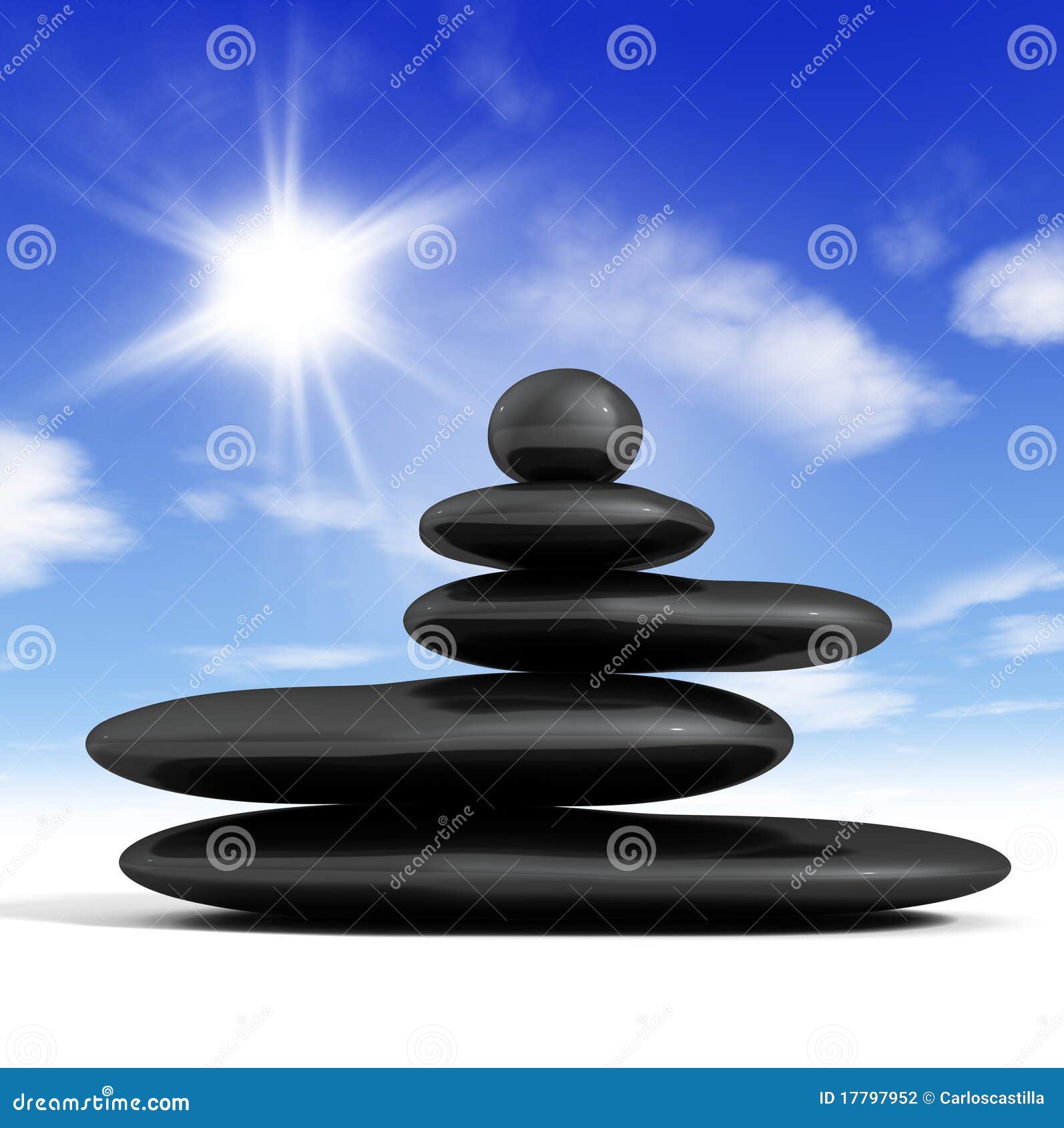 Zen concept stock illustration. Illustration of calm - 17797952