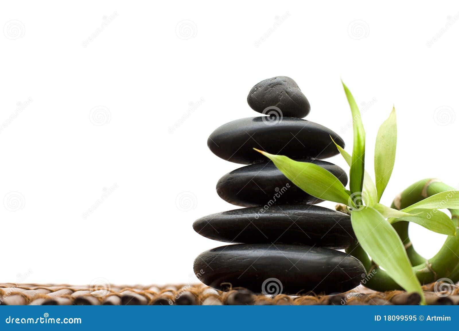 Zen Concept with Bamboo and Stone Stock Image - Image of medicine ...