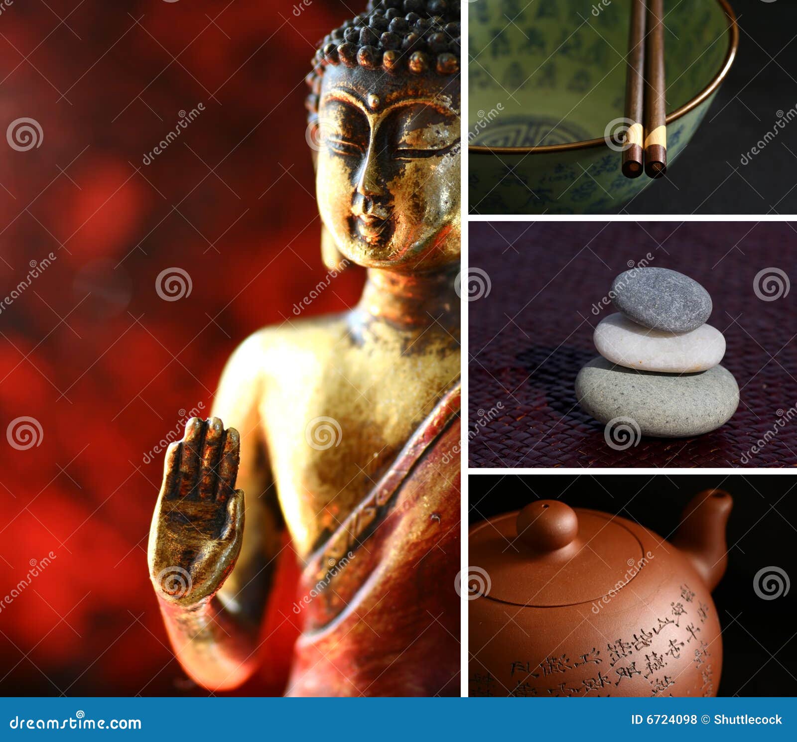 Zen de statue de Bouddha photo stock. Image du japonais - 6724098