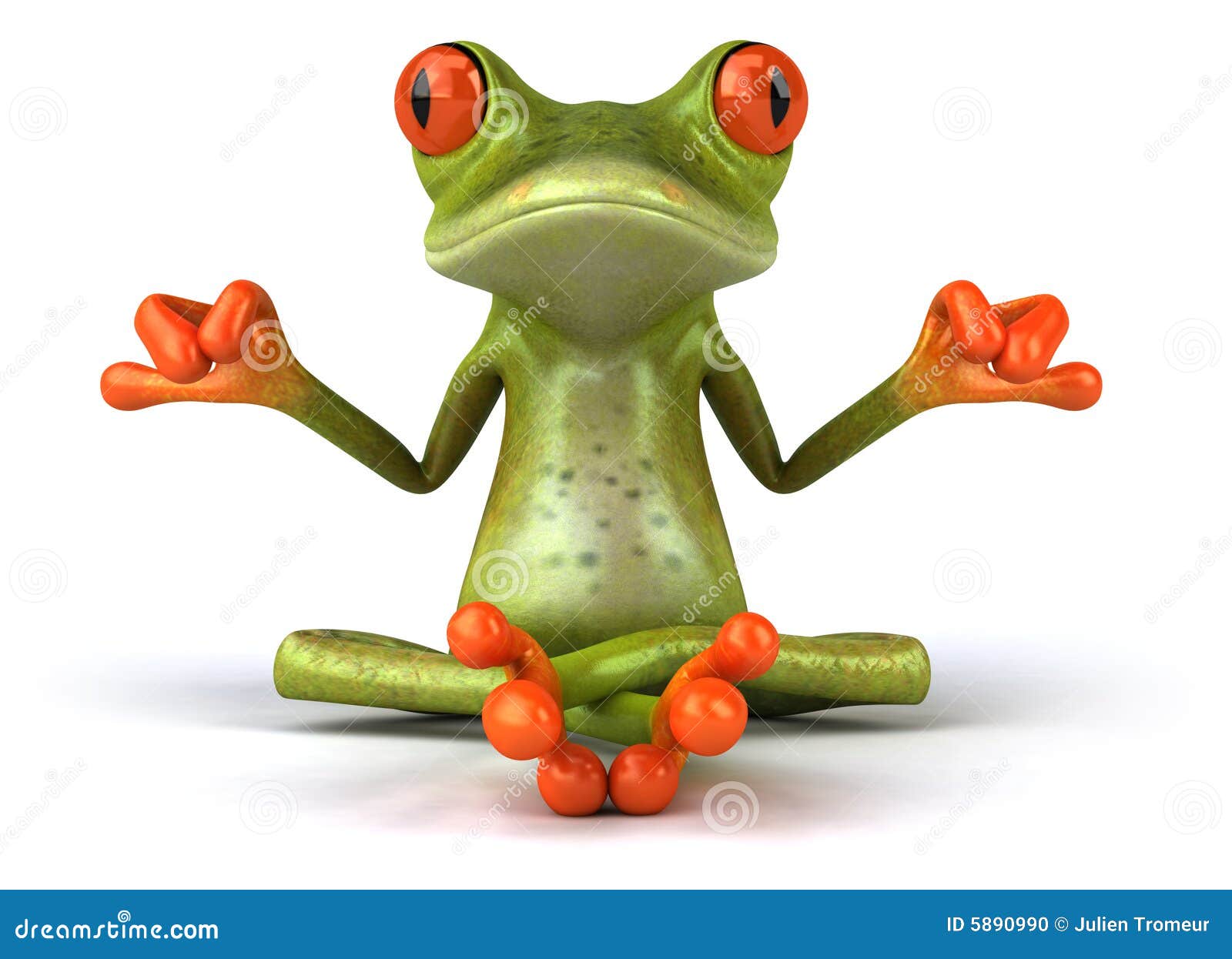Zen frog stock illustration. Illustration of animal, peace - 5890990