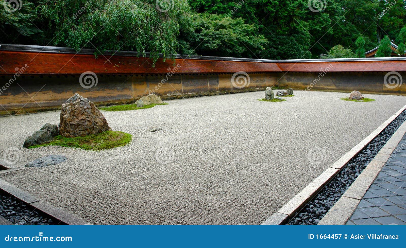 Zen Garden stock image. Image of culture, ancient, buddhism - 1664457