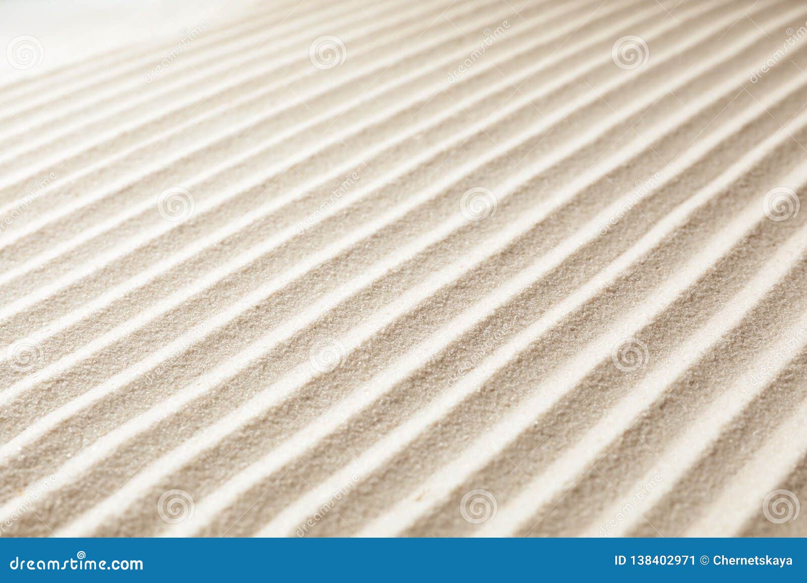 Zen Garden Pattern on Sand. Stock Image - Image of buddhism ...