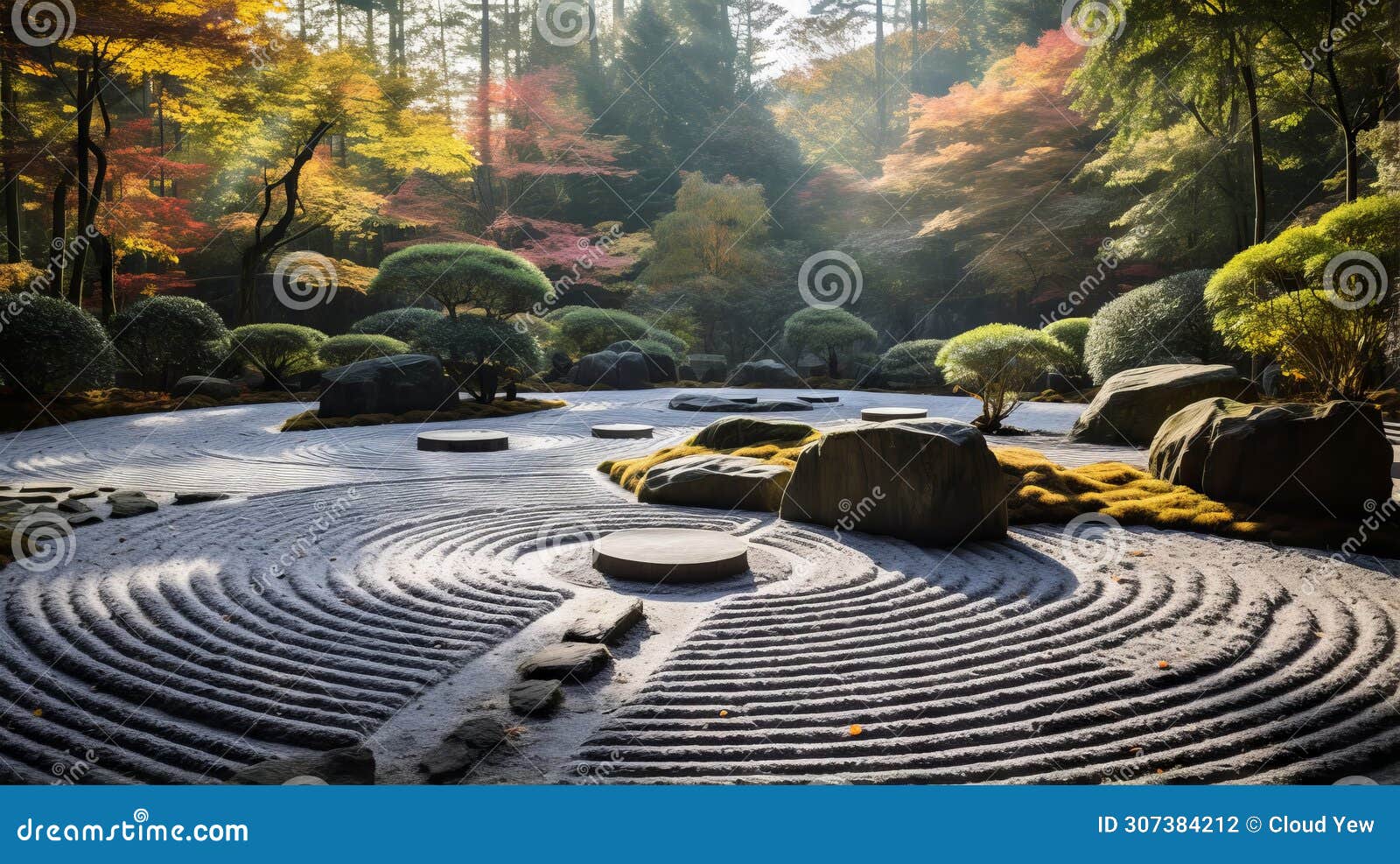 A Zen Garden with Patterns that Encourage Reflection and Equilibrium ...