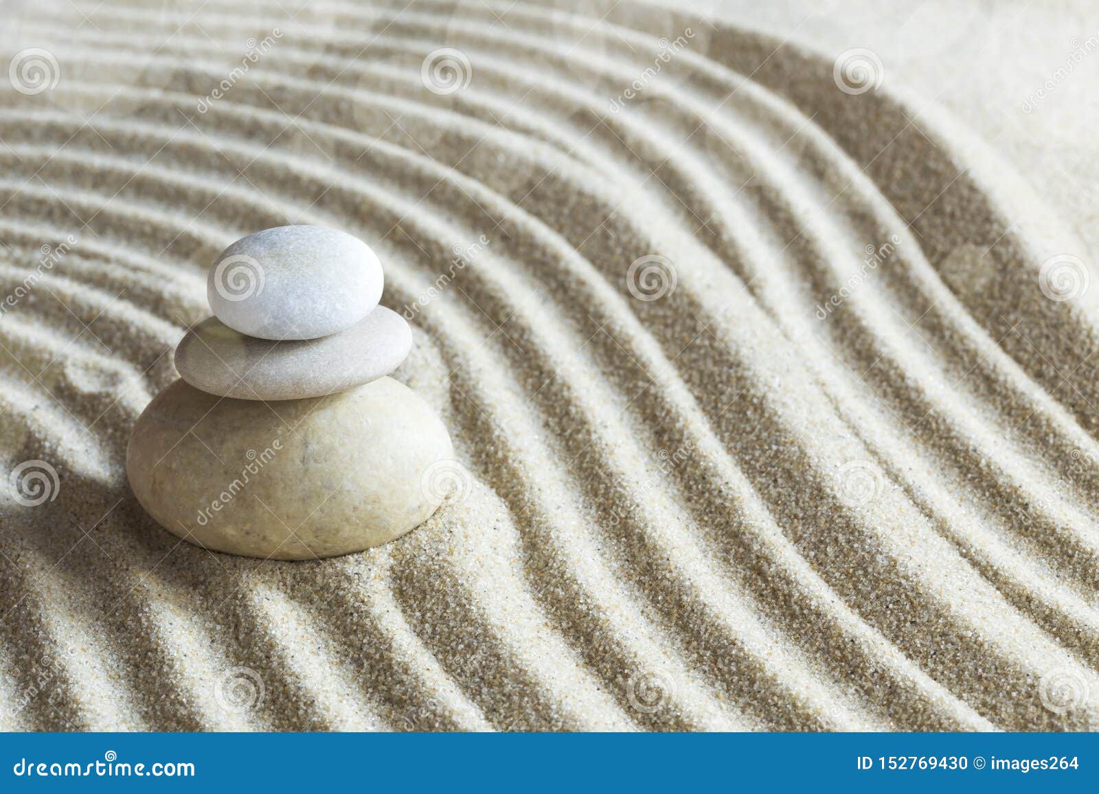 Zen garden stock photo. Image of heap, beach, line, rock - 152769430