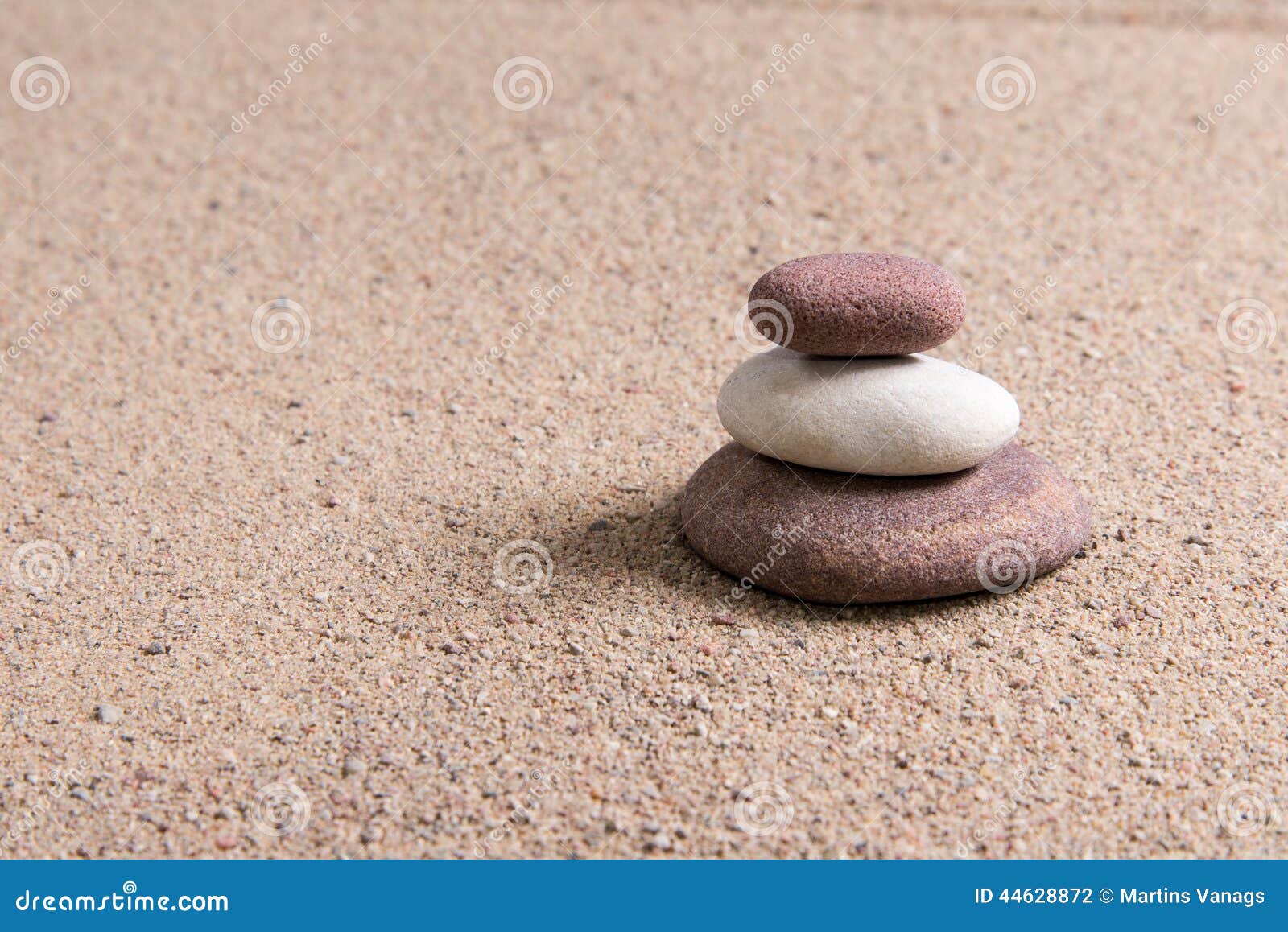 Zen Garden Sand Waves and Rock Sculptures Stock Photo - Image of rock ...