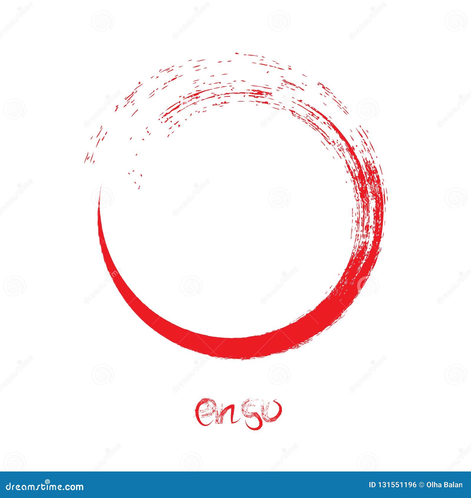 Zen Hand Painted Symbol illustration de vecteur. Illustration du ...